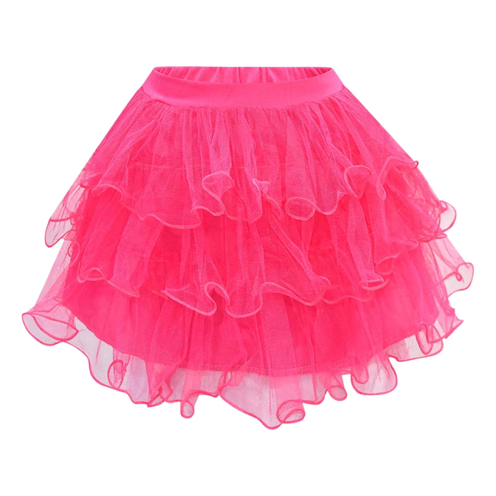 Fgnfyis Girls Carnival Dance Performance Tutu Skirt Layered Flared ...