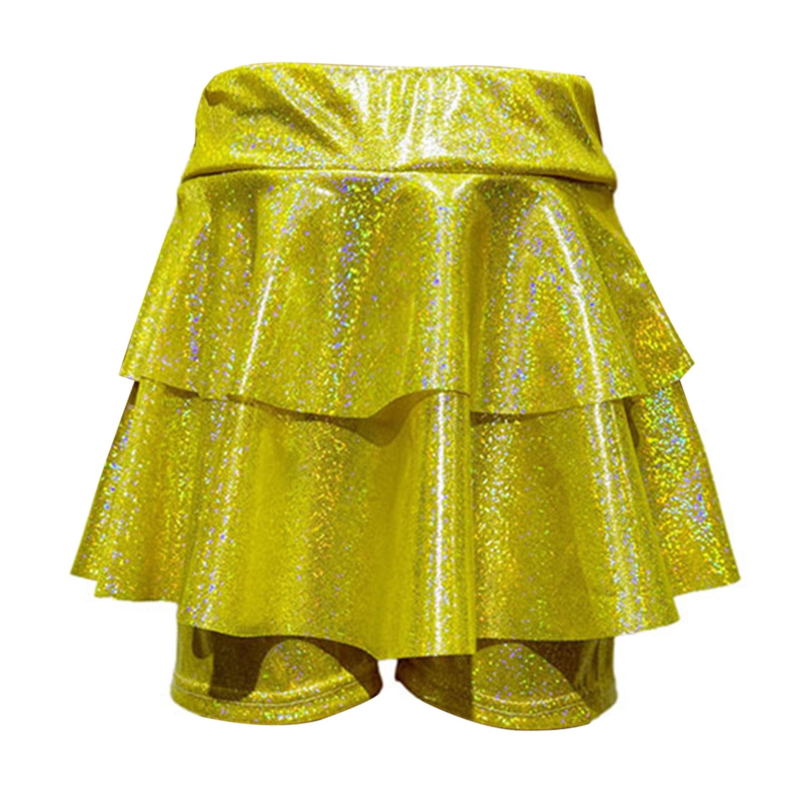 Fgnfyis Girls Sparkly Sequin Performance Dance Dress with Tutu Skirt ...