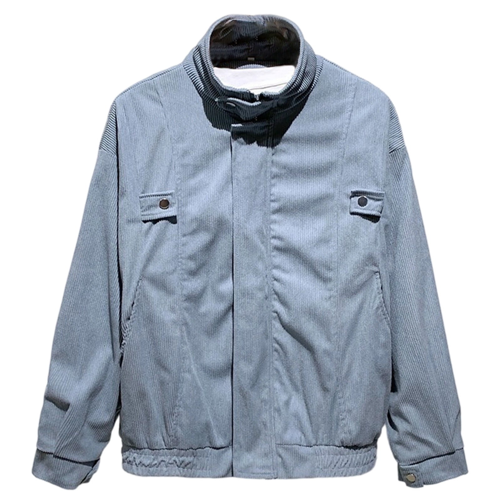Fgnfyis Jackets for Men Casual Corduroy Jacket Autumn Winter Retro ...