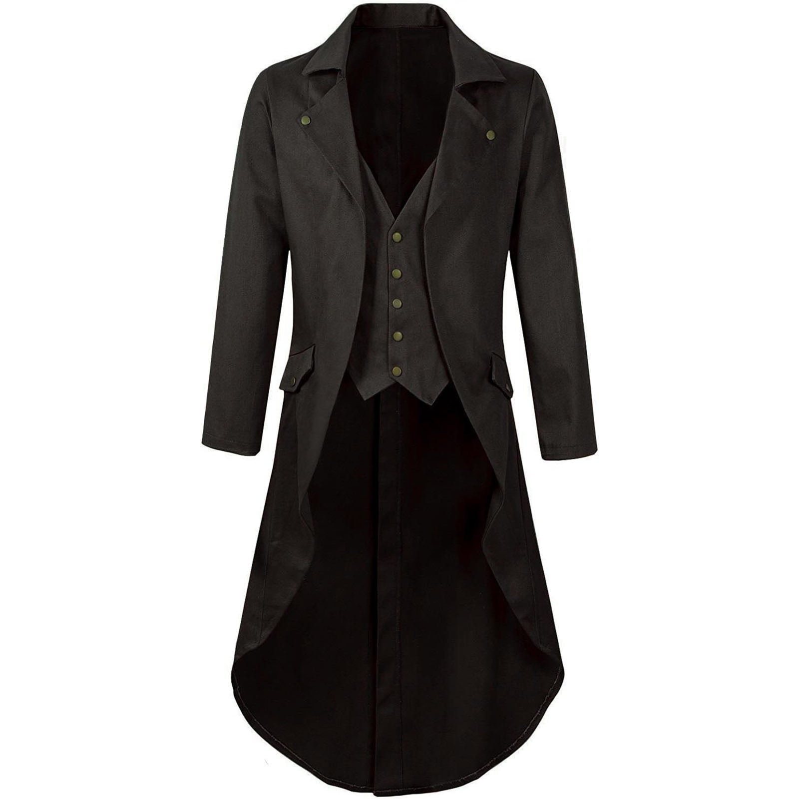 Fgnfyis Jackets for Men Gothic Tailcoat Stage Play Dress Mens Coats ...