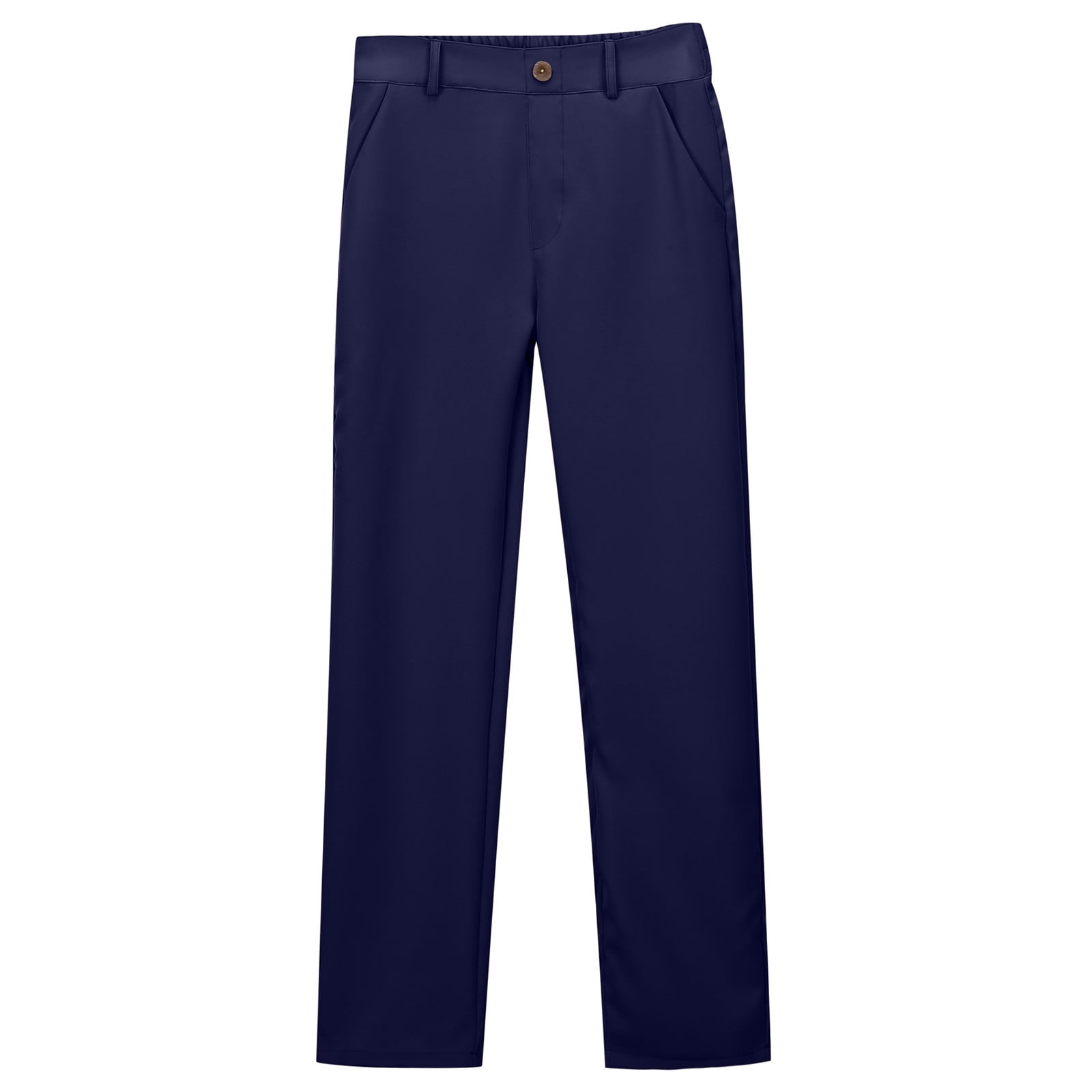 Fgnfyis Kids Dress Pants High Stretch Flat Front School Slacks with ...