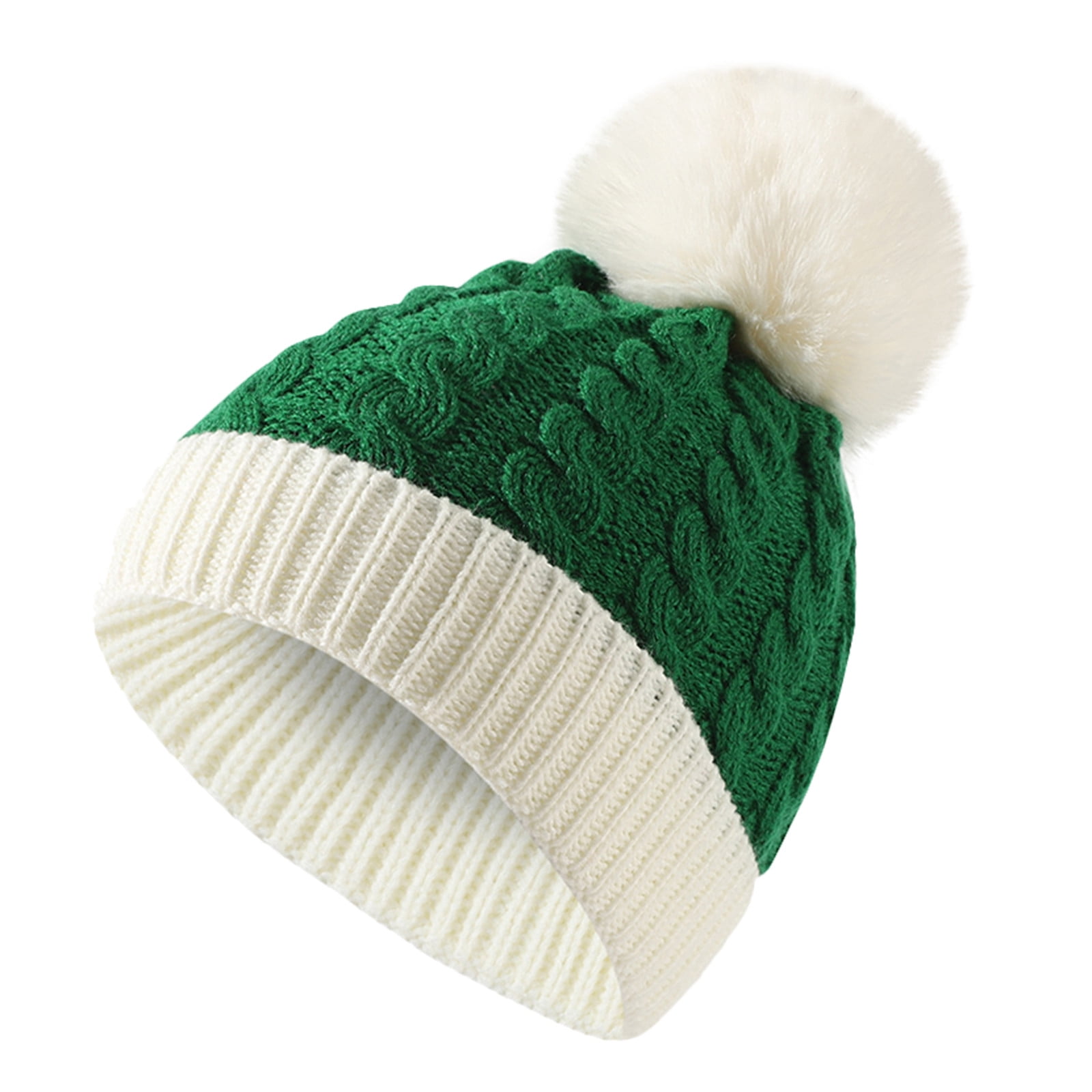 Fgnfyis Men Women & Kids Outdoor Solid Color Christmas Knitted Hat ...