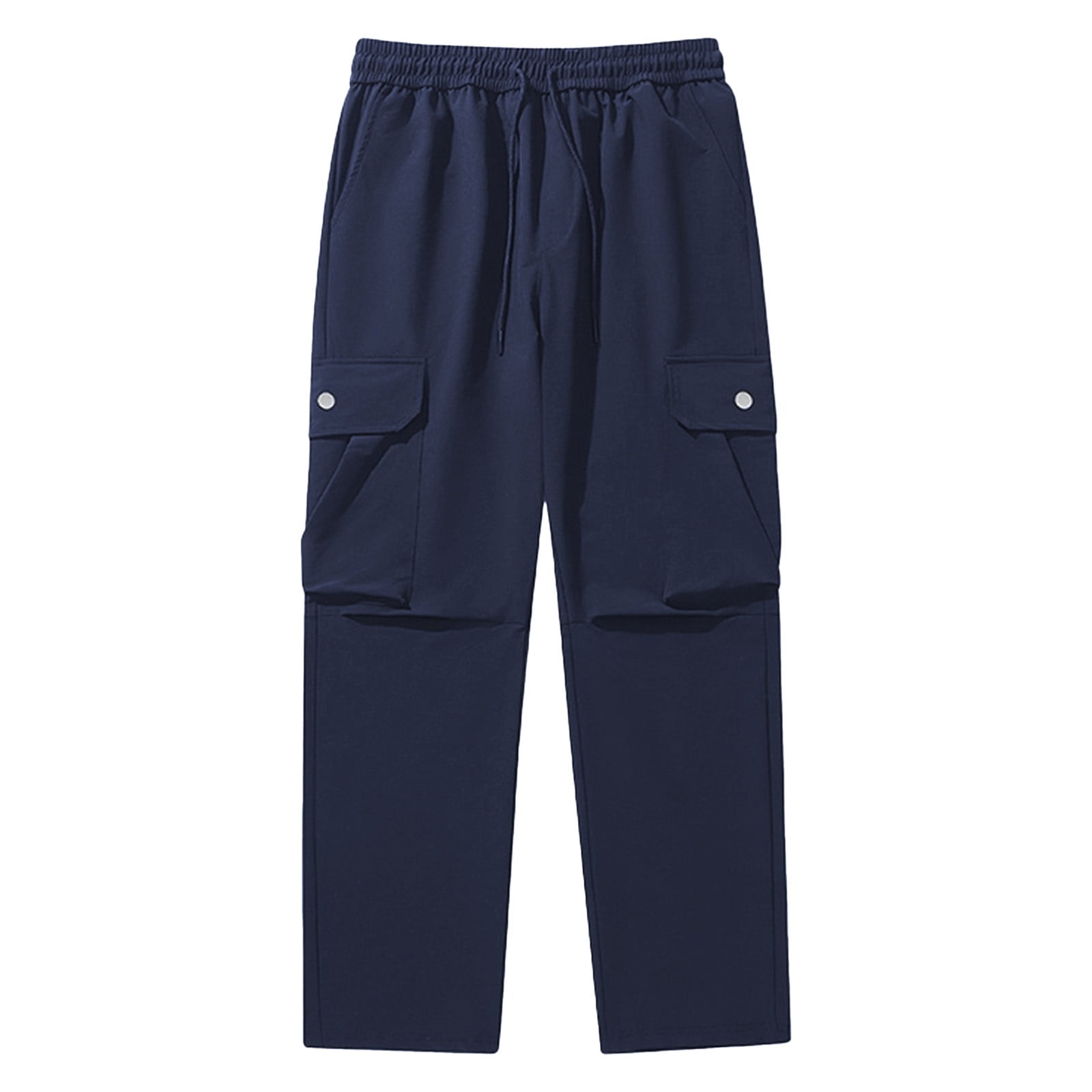 Fgnfyis Men's Cargo Jogger Pants Slim Fit 9 Point Sports Sweatpants ...