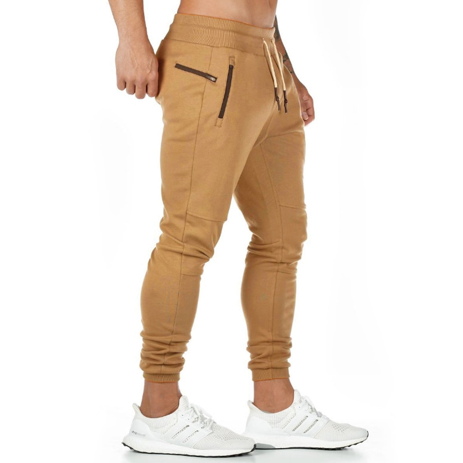 Fgnfyis Men's Gym Pants Workout Running Athletic Joggers Slim Fit Sport ...
