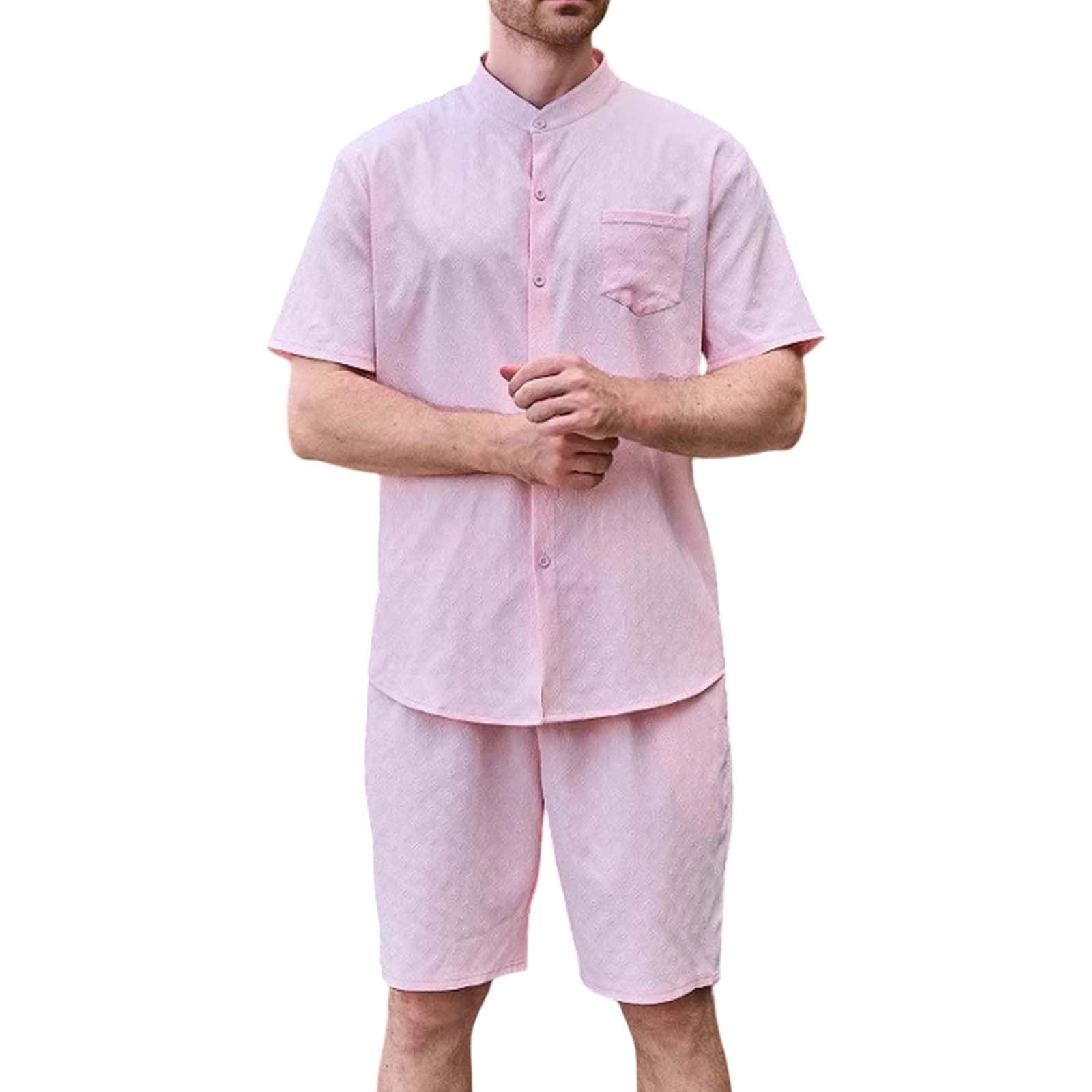 Fgnfyis Men's New Summer Men's Jacquard Trend Shirt Casual Collar ...