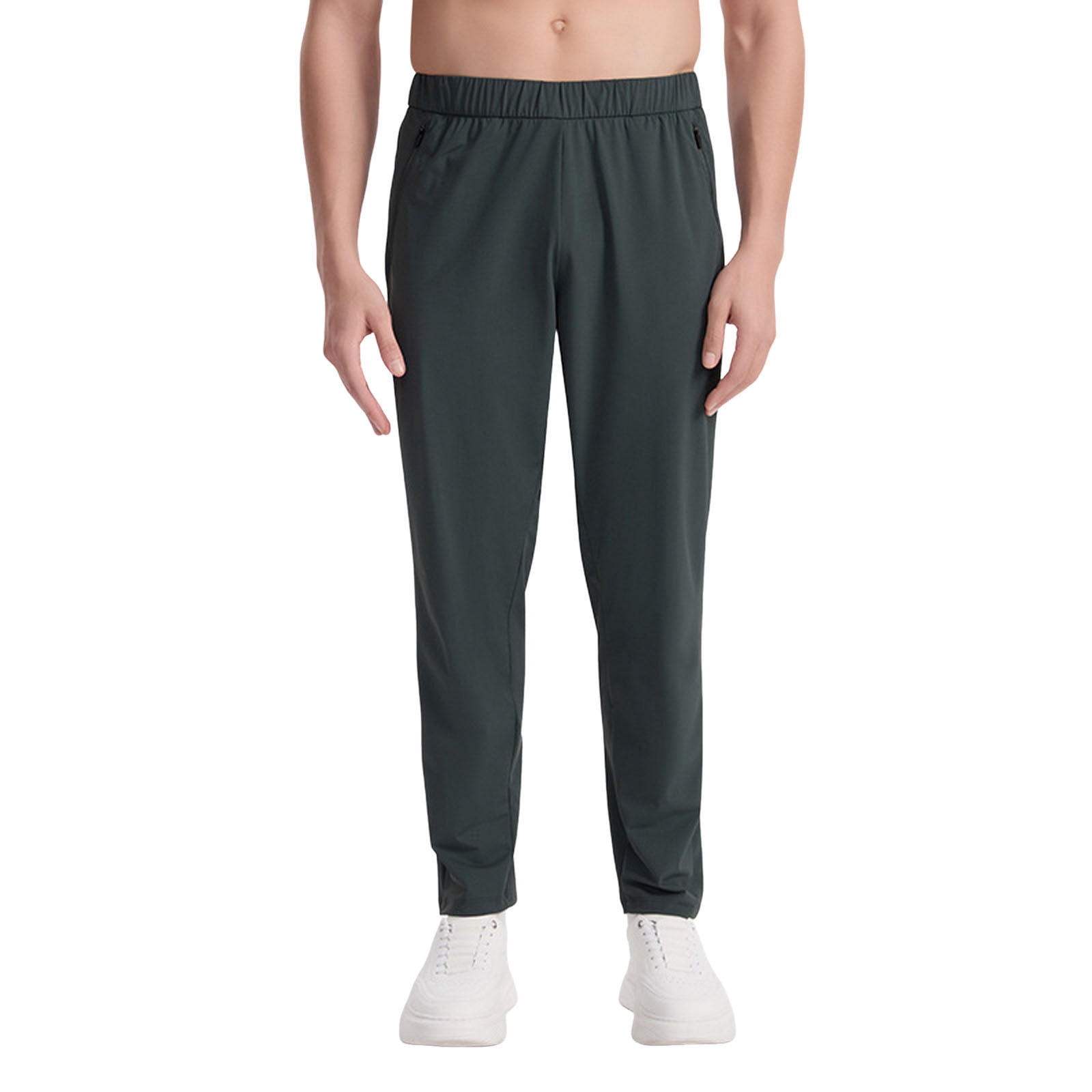 Fgnfyis Men's Sweatpants Drawstring Running Fitness Ice Feeling Hundred ...