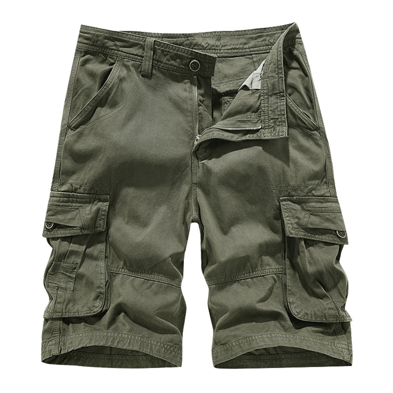 Fgnfyis Men's Washed Cargo Shorts Men's Summer Japanese Cargo Casual ...