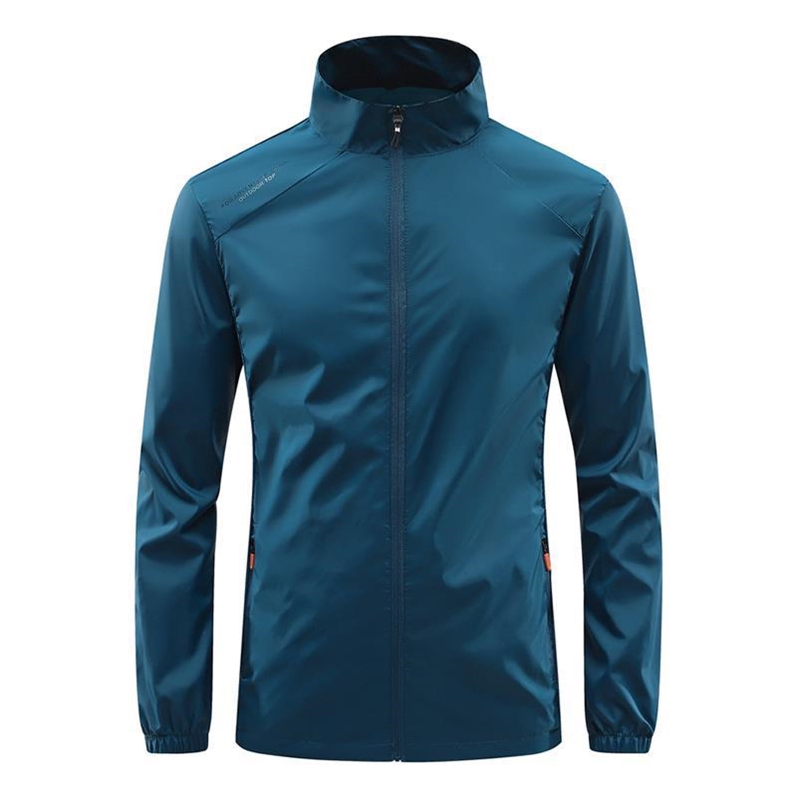 Fgnfyis Mens Coats Cool Lightweight Breathable Casual Sun Protection ...