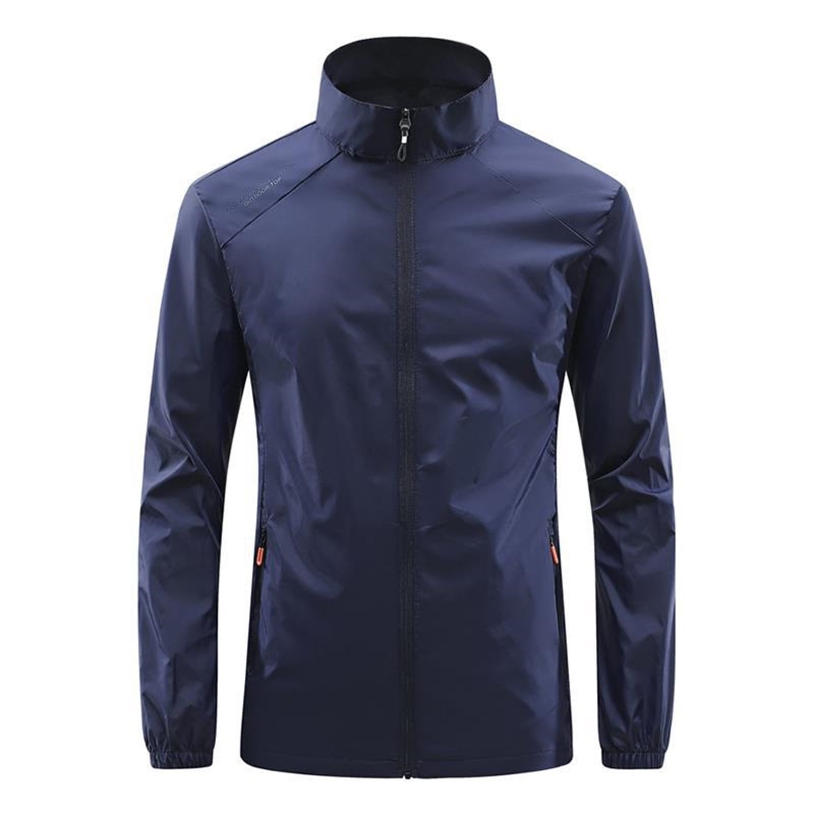 Fgnfyis Mens Coats Cool Lightweight Breathable Casual Sun Protection ...