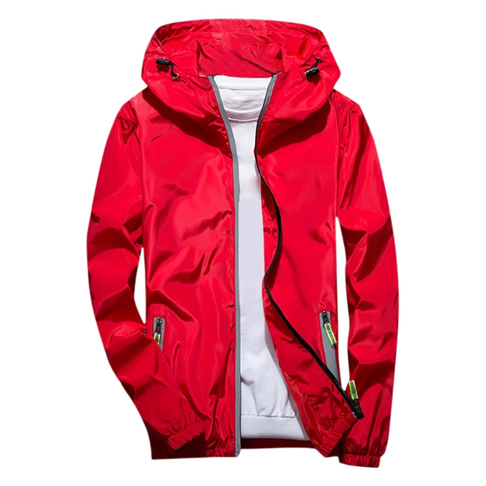 Fgnfyis Mens Coats and Jackets Unisex Casual Outdoor Sports Jacket ...