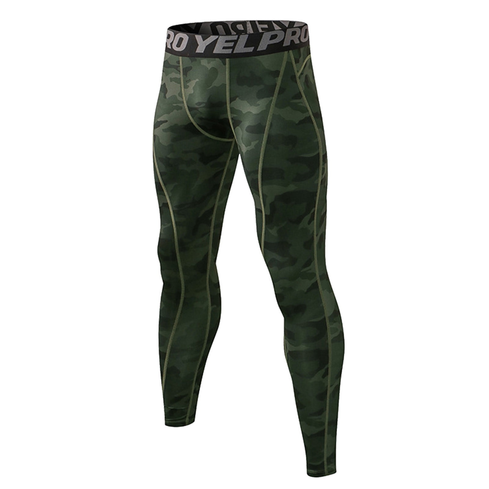 Fgnfyis Mens Exercise Tight Fitness Running Stretch Basketball Base ...