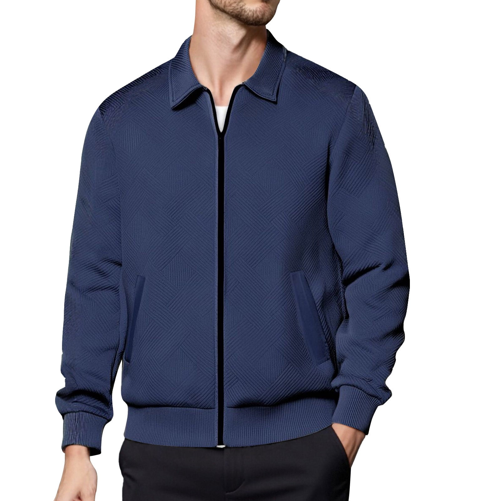 Fgnfyis Mens Jacket Mens Casual Jackets Fall Arrival Stylish Knit ...