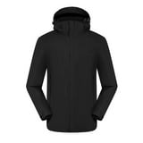 Fgnfyis Mens Jackets Leisure Outdoor Color Matching Hooded Heavy ...