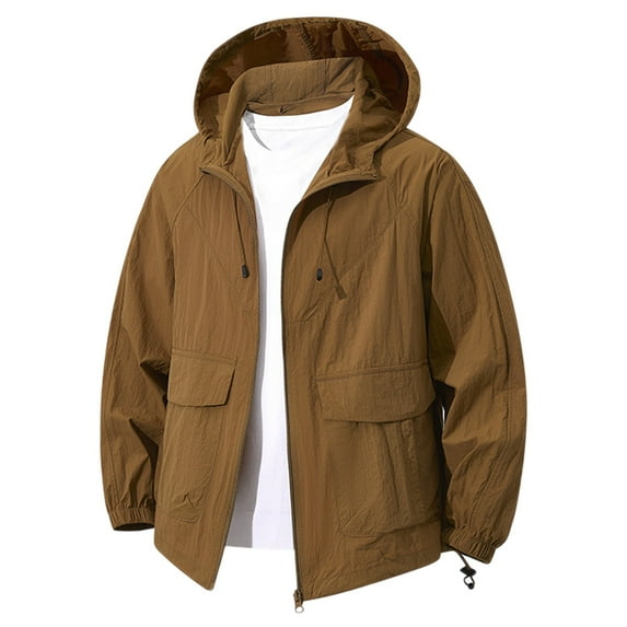 Fgnfyis Mens Jackets Unisex Summer Sun Protective Clothing Lightweight ...