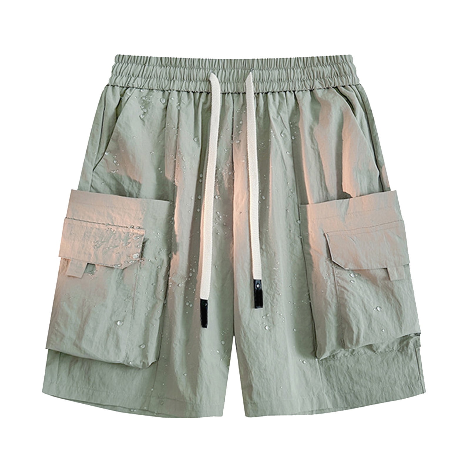 Fgnfyis Mens Summer Stain Proof Large Pocket Casual Shorts Men's Shorts ...