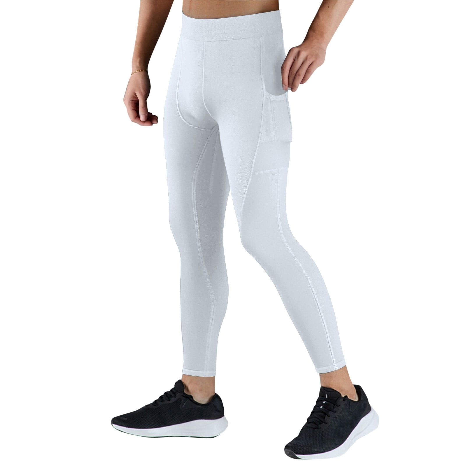 Fgnfyis Mens Tight Fitness Running Stretch Basketball Base Training ...