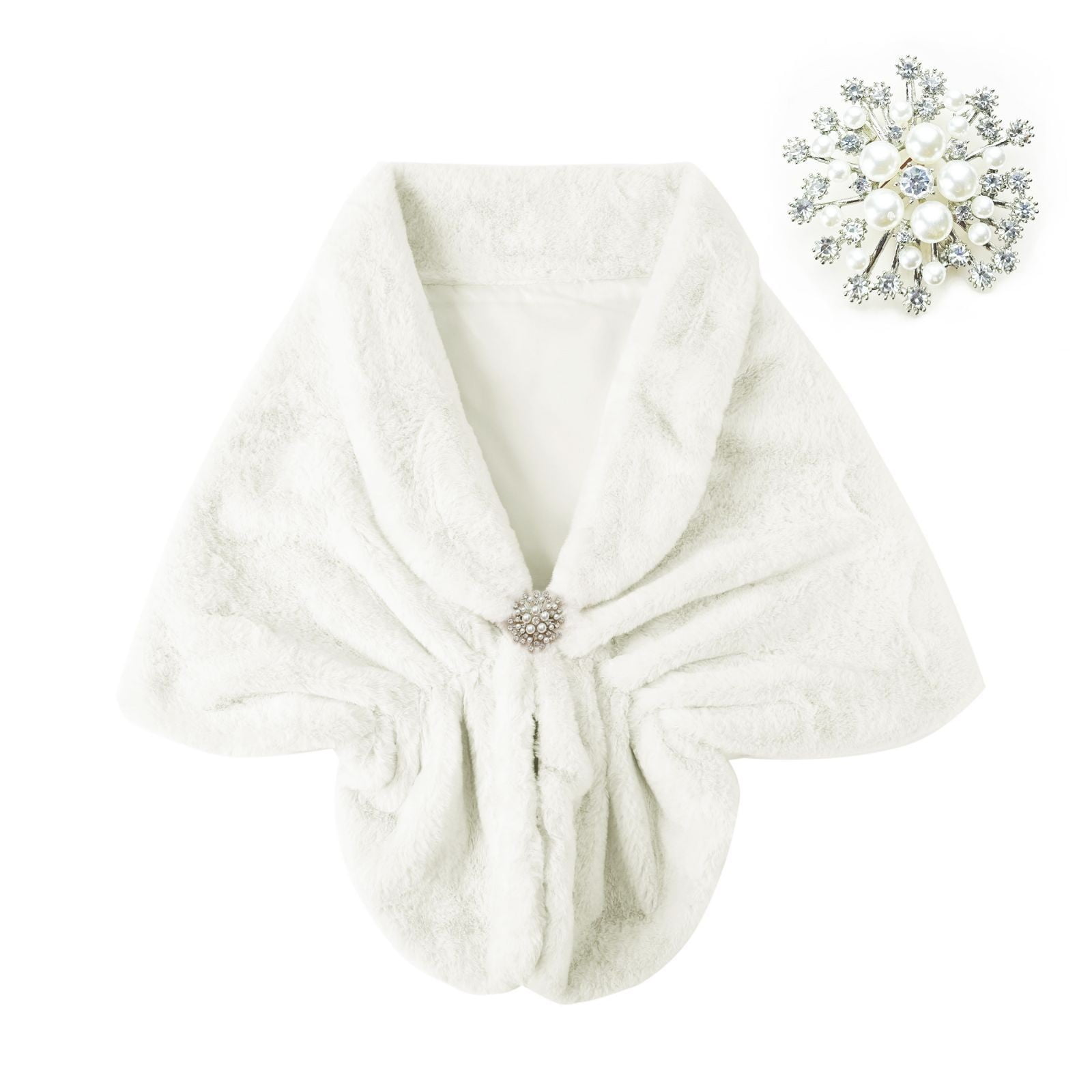 Fgnfyis Shawl Women's Shawl Wedding Shawl for Brides and Winter Events ...