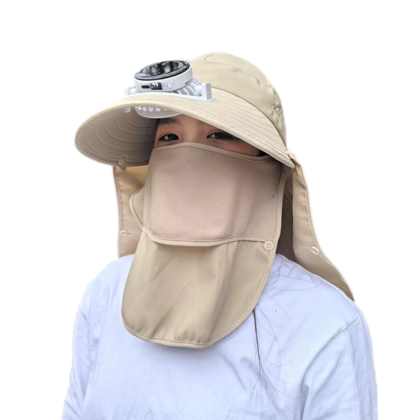 Fgnfyis Wide Brim Full Face Coverage Sun Hats for Women and Men Outdoor ...