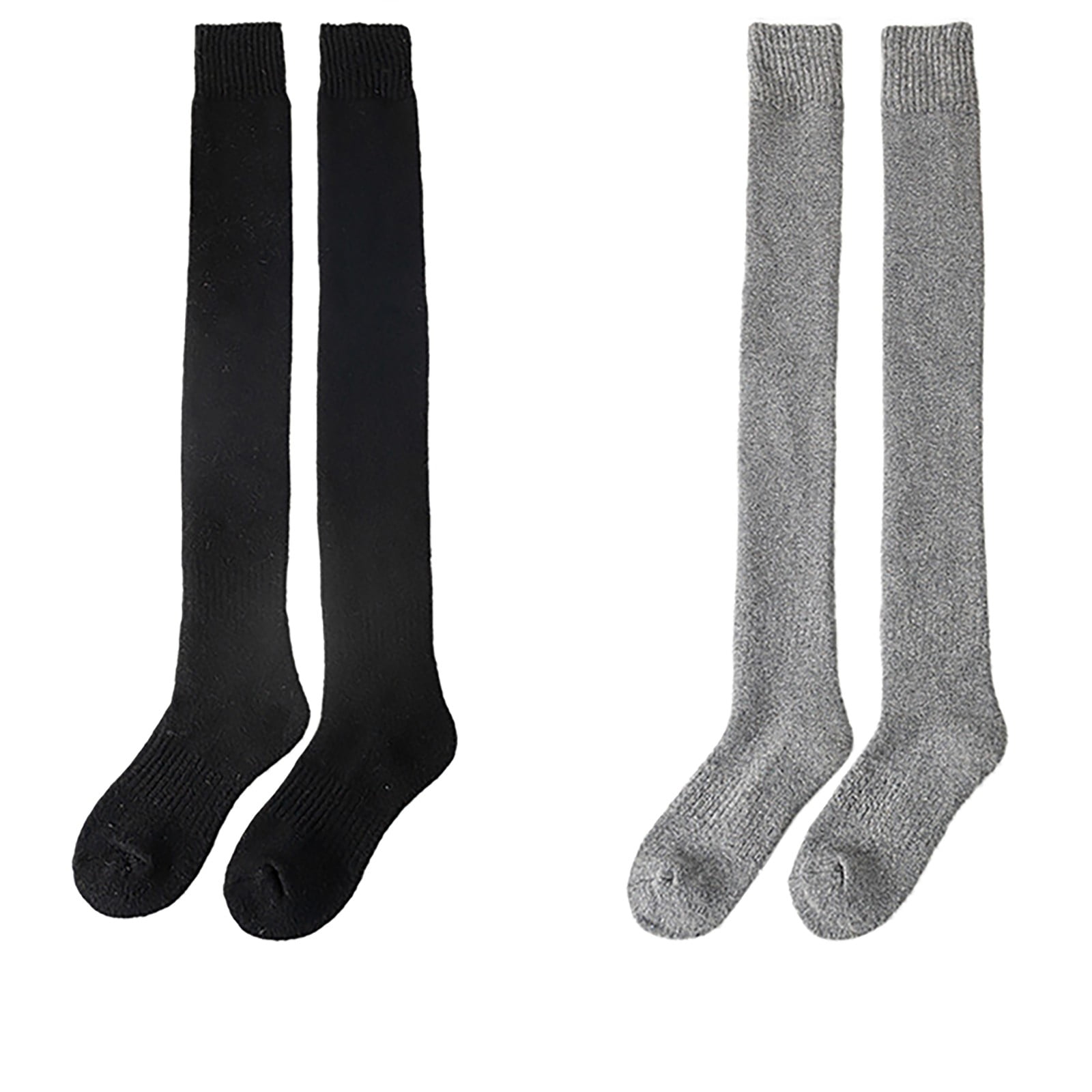 Fgnfyis Winter Wool Stockings Over The Knee Thickened Thermal Women's ...