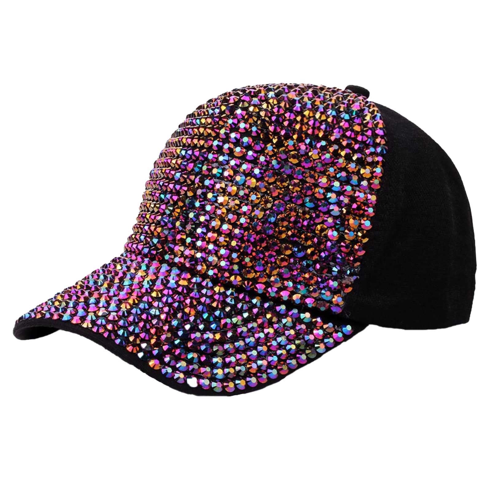 Fgnfyis Women's Fashion Rhinestone Summer Baseball Cap for Outdoor ...