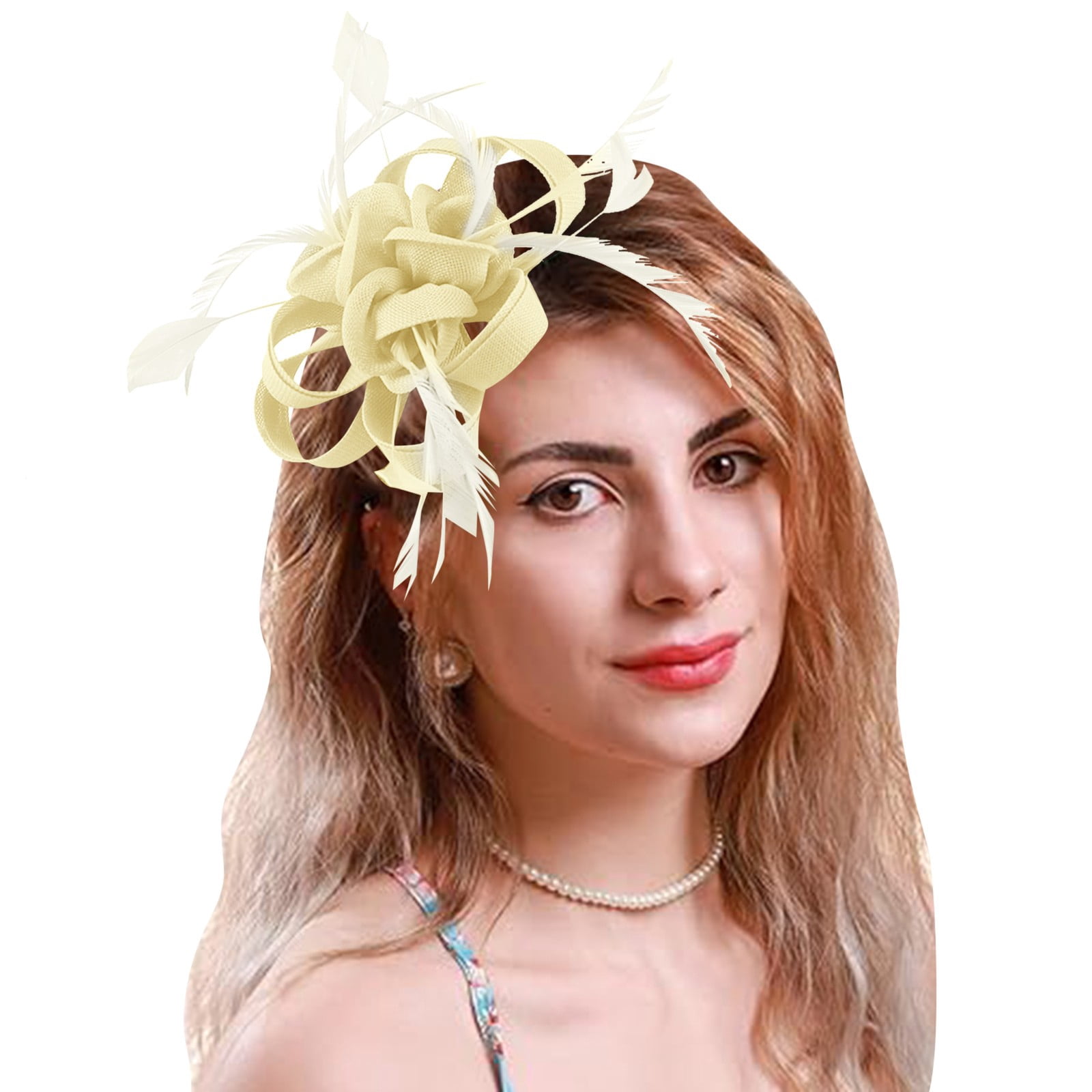 Fgnfyis Womens Fascinators High Tea Party Hats Wedding Headware Bridal ...