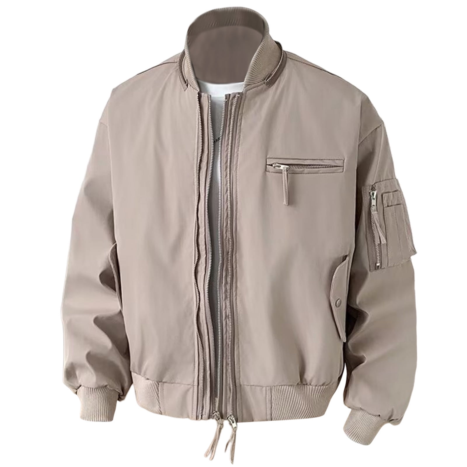 Fgnfyis Work Jackets for Men Mens Winter Retro Short Workwear Spring ...