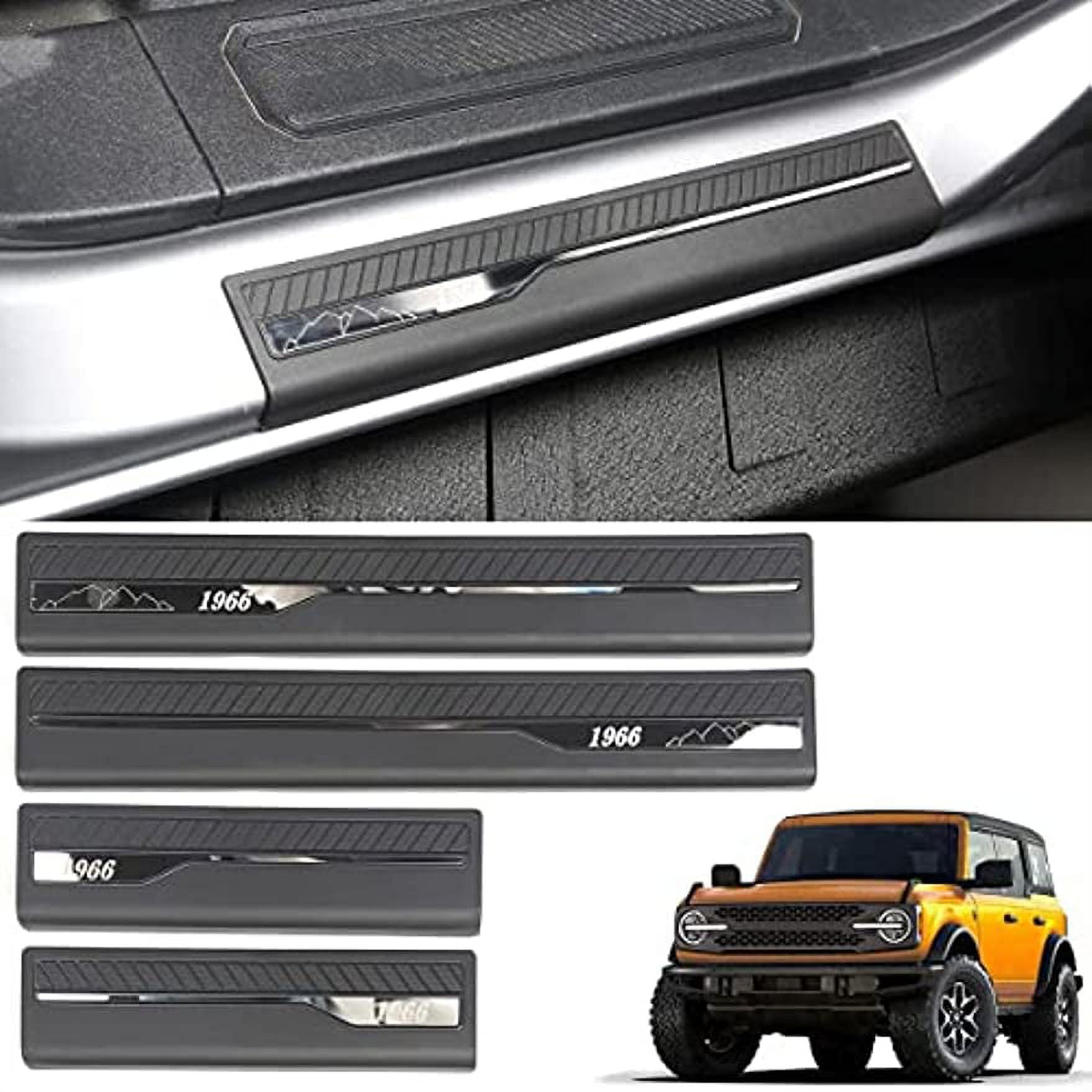 Fgo-togo Car Door Sill Guards for Ford Bronco 4 Door 2021 2022 ABS Door ...