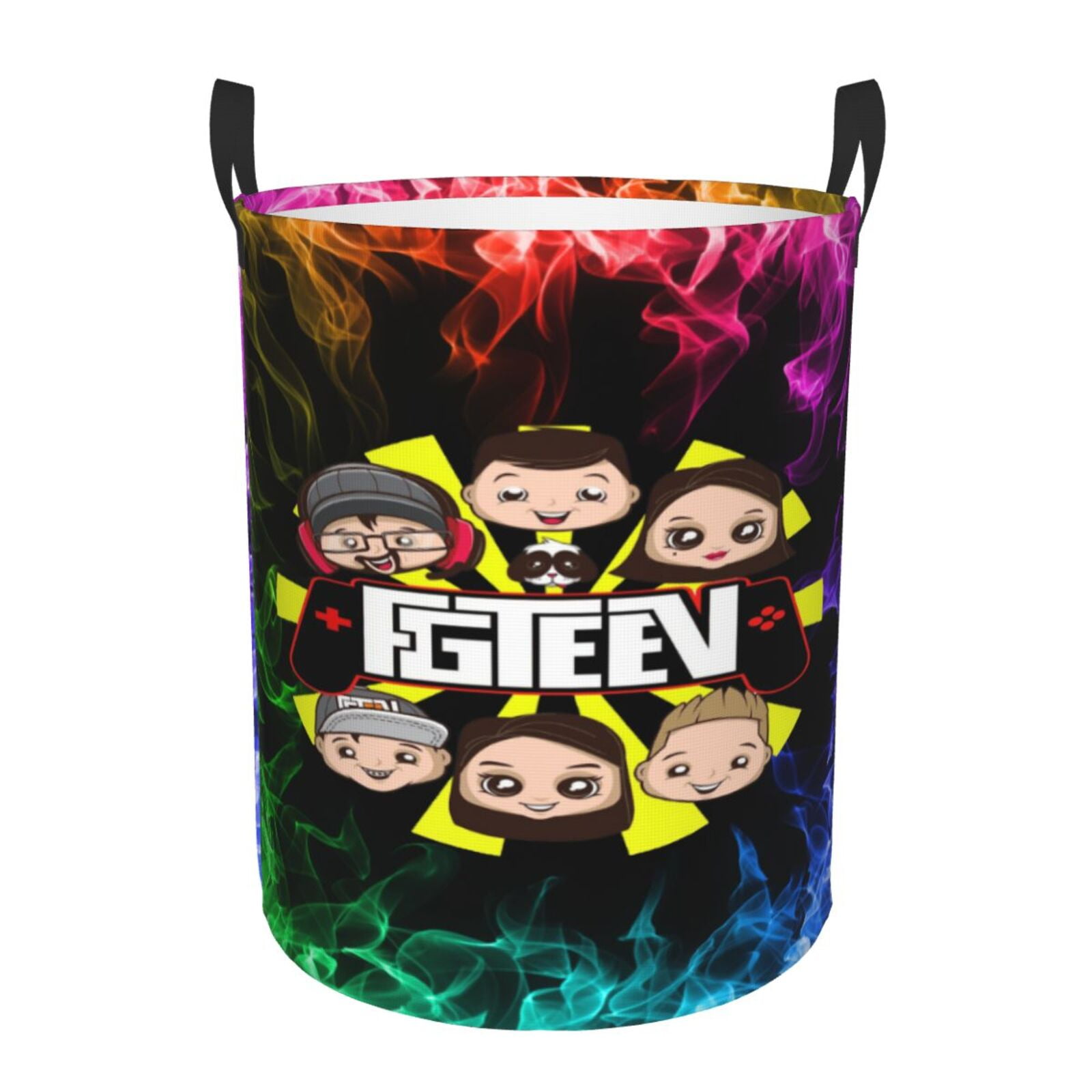 Fgtee-V 3d Graphic Flame Laundry Basket Fire Flame Clothes Hamper ...