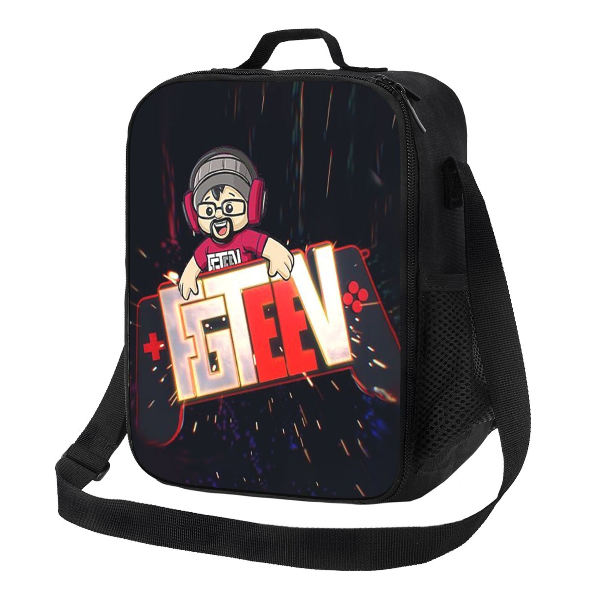 FgteeV Game Lunch Bag Portable Tote Bag Insulated Lunch Box Picnic ...