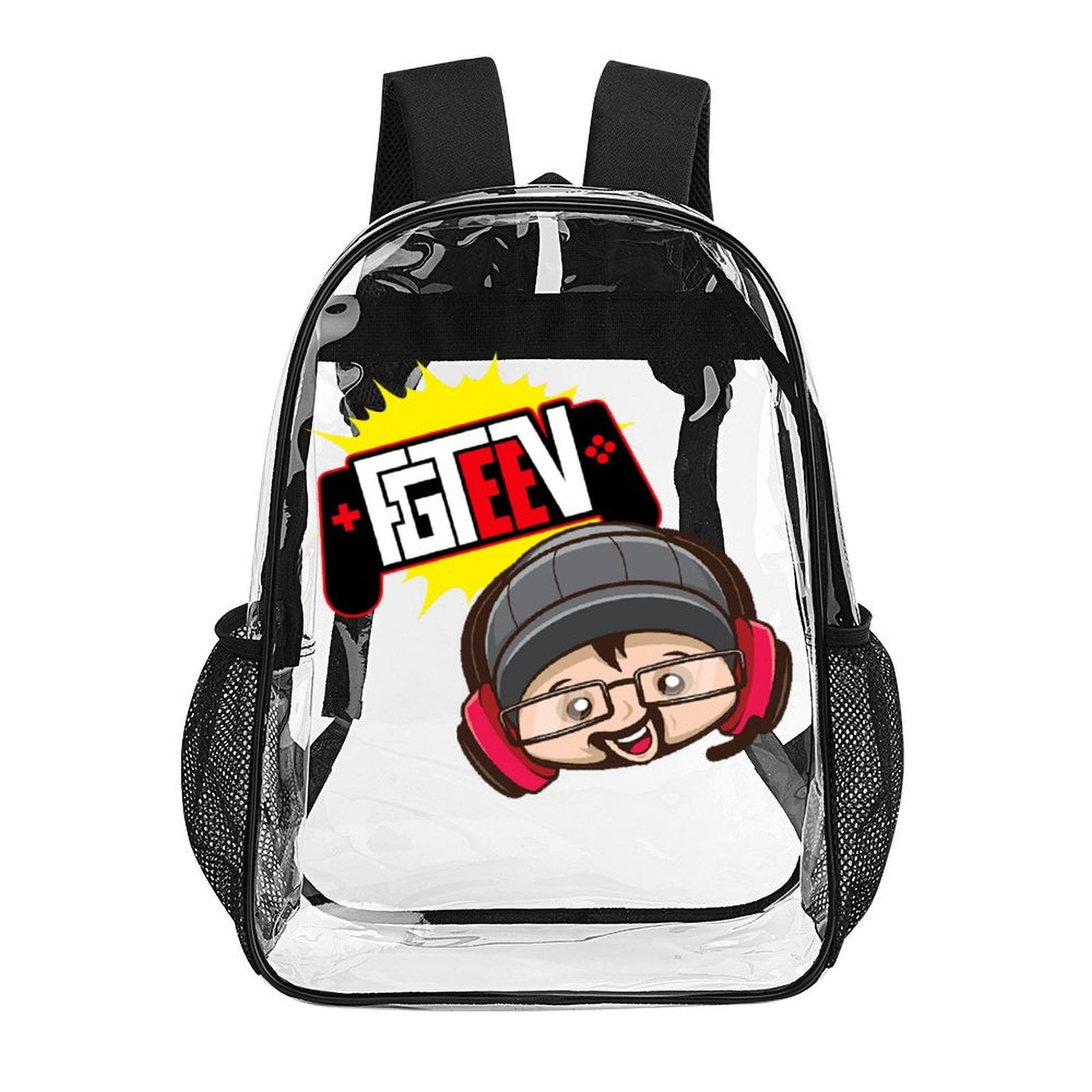 Fgteev 17-inch Transparent Bag, Made of PVC Material, with Elastic ...