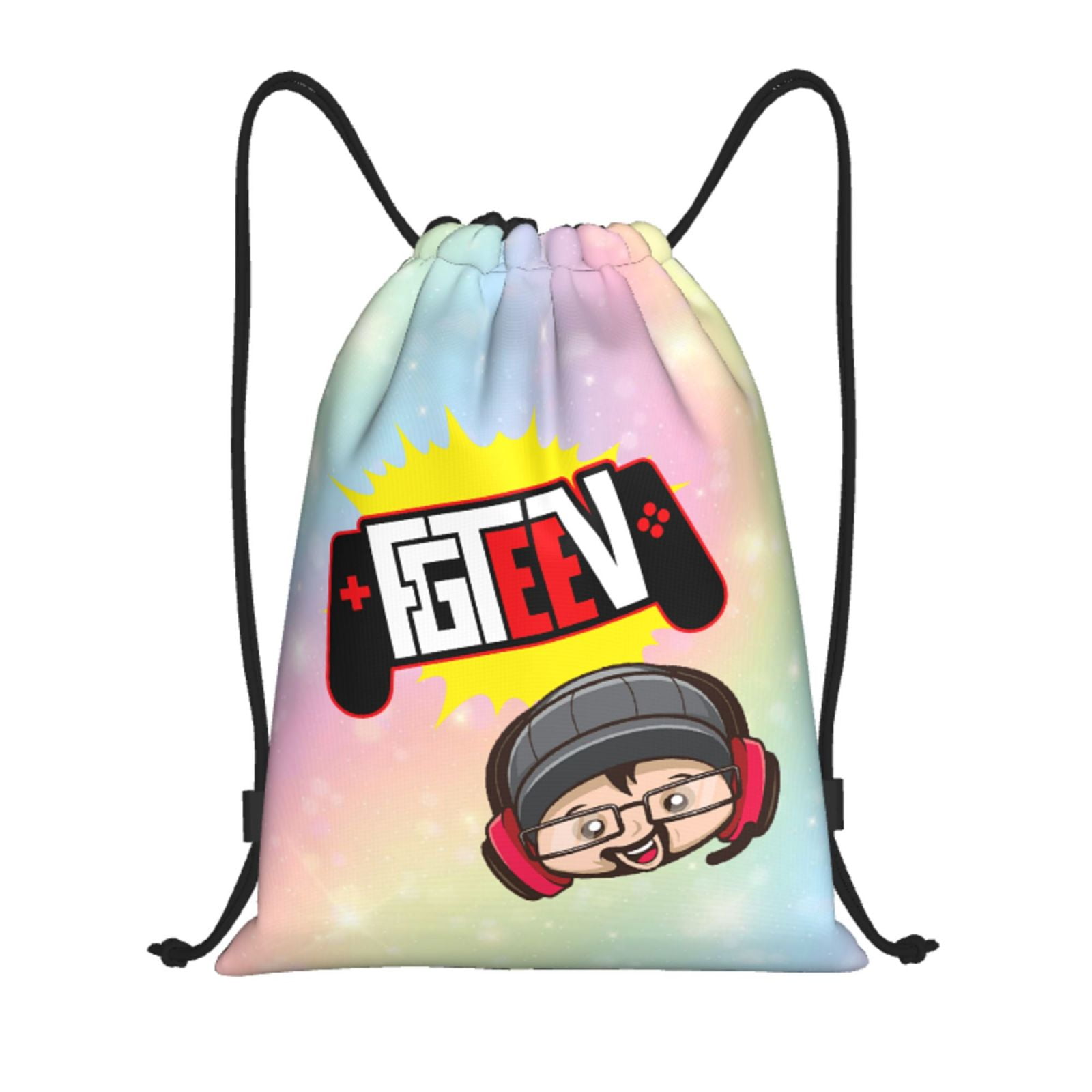 Fgteev Drawstring Backpack For Adults Youth Unisex Gym Cinch Bags ...