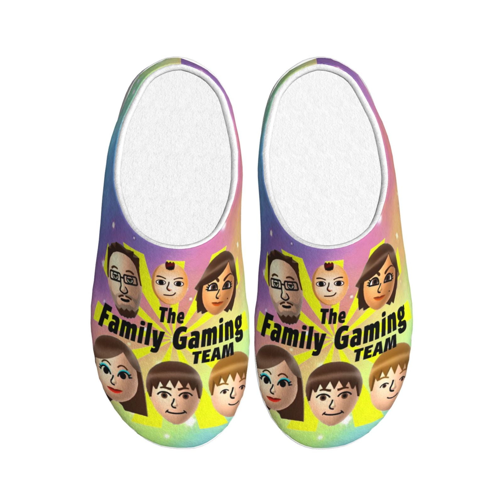 Fgteev Family Game Team House Cotton Slippers Slip-On Indoor Memory ...