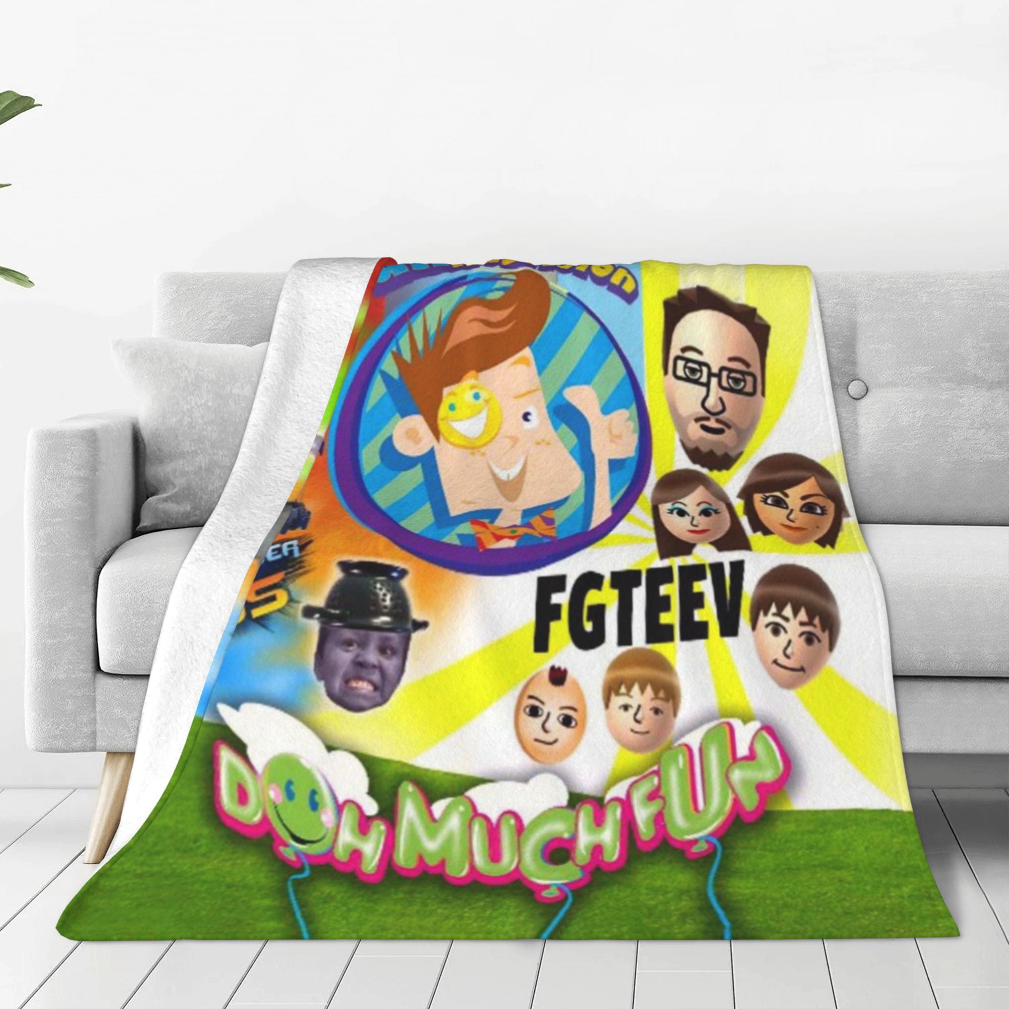 Fgteev Family Soft Lightweight Bed Blankets Plush Fuzzy Cozy Blanket ...