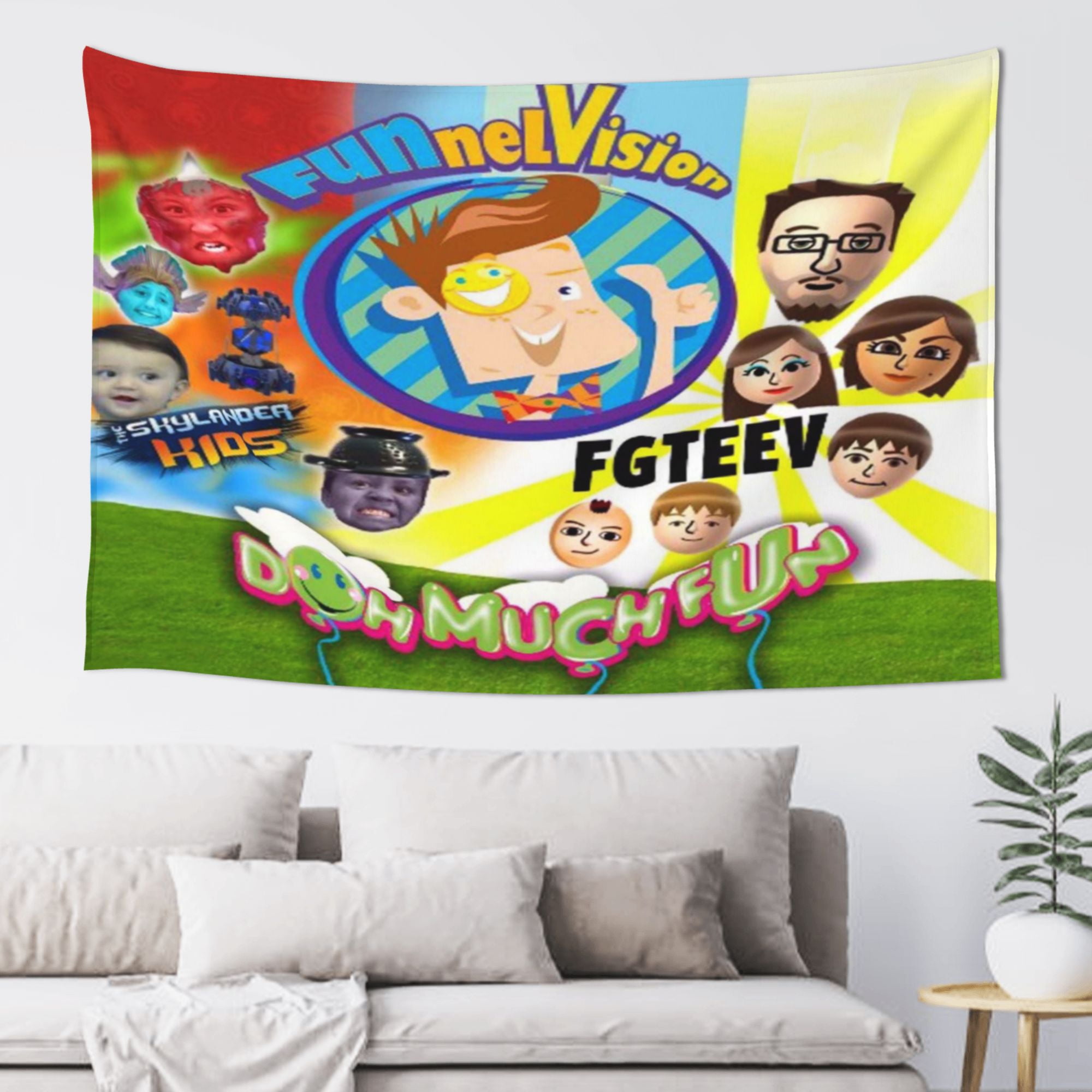 Fgteev Family Tapestry 60*40 Inch Decor Wall Hanging Art Tapestries ...