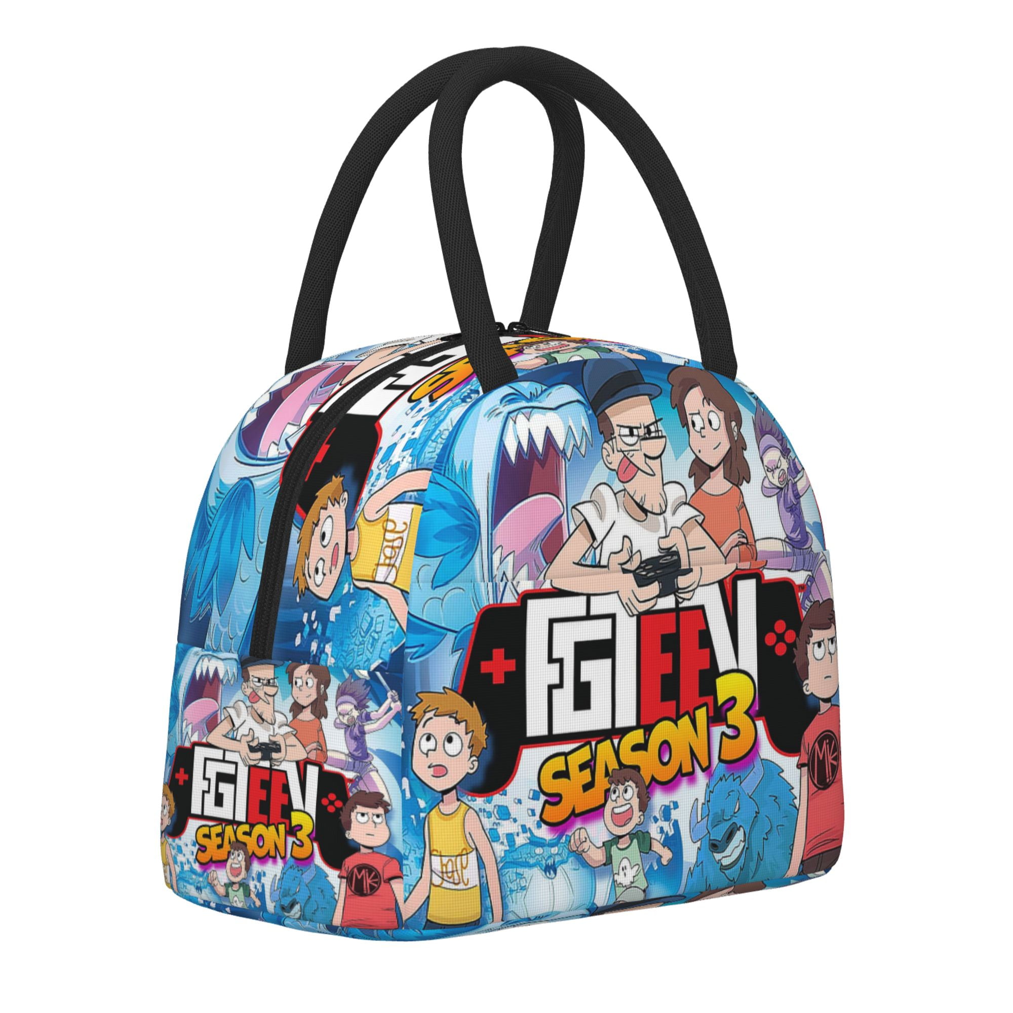 Fgteev Game Large Capacity Lunch Bag Portable Tote Bag Insulated Lunch ...
