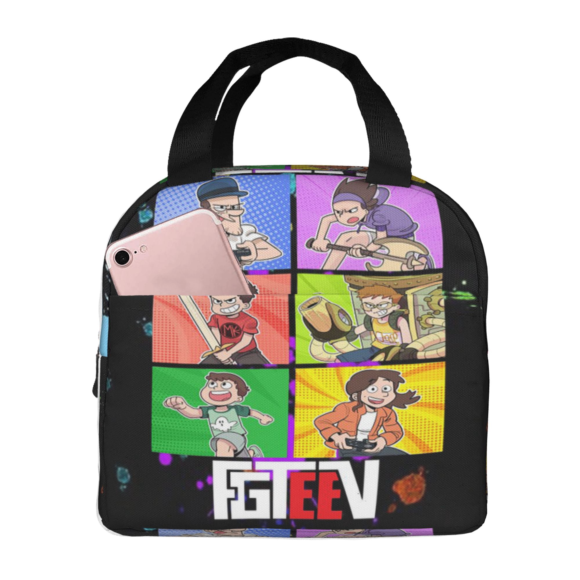 Fgteev Game Lunch Bag Portable Tote Bag Insulated Lunch Box Picnic ...