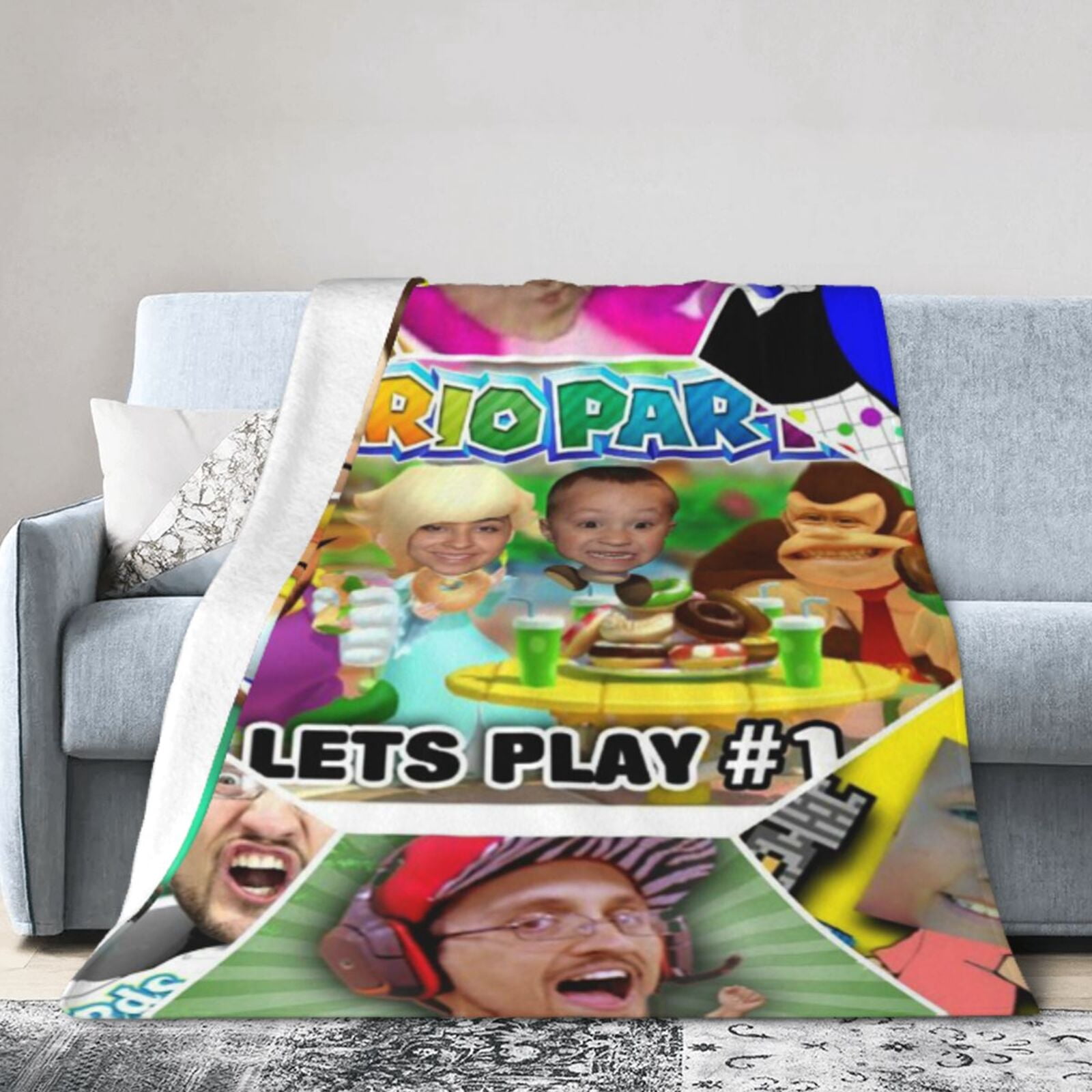 Fgteev Light Weight Blanket Anime Game 3d Printed Throw Blanket Plush ...