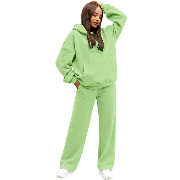 Fgvctg 2 Piece Sets for Women Spring Lounge Hoodies Travel Soft ...
