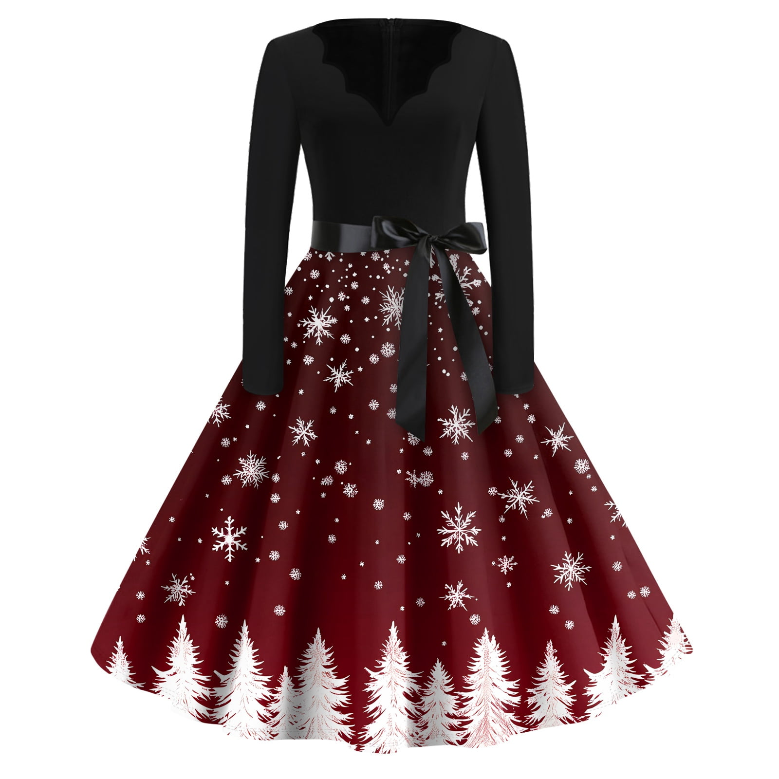 Fgvctg Christmas Cocktail Dresses for Women Business Cocktail 1950s Tea ...