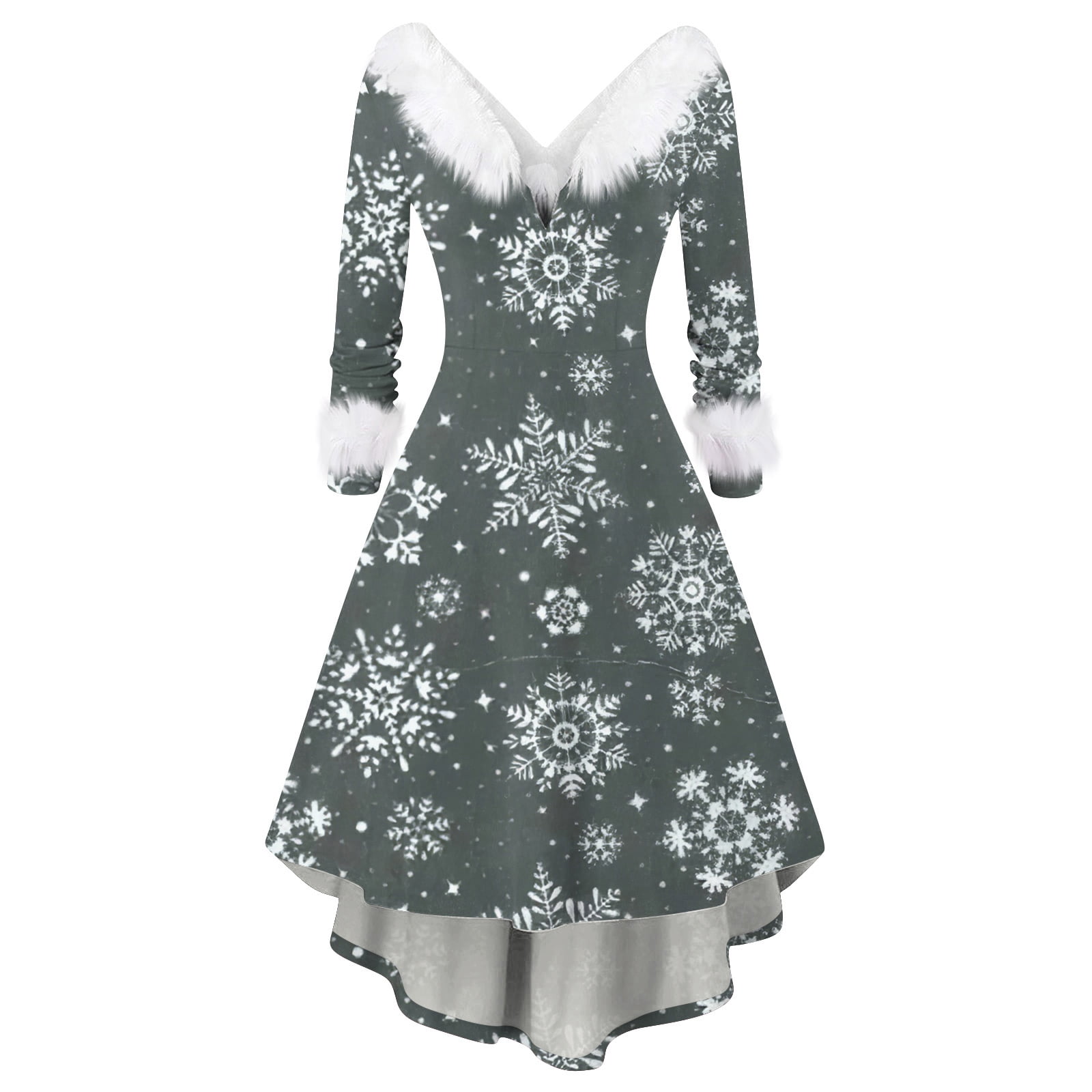 Fgvctg Christmas Cocktail Dresses for Women Prom Cocktail 50s Tea Dress ...