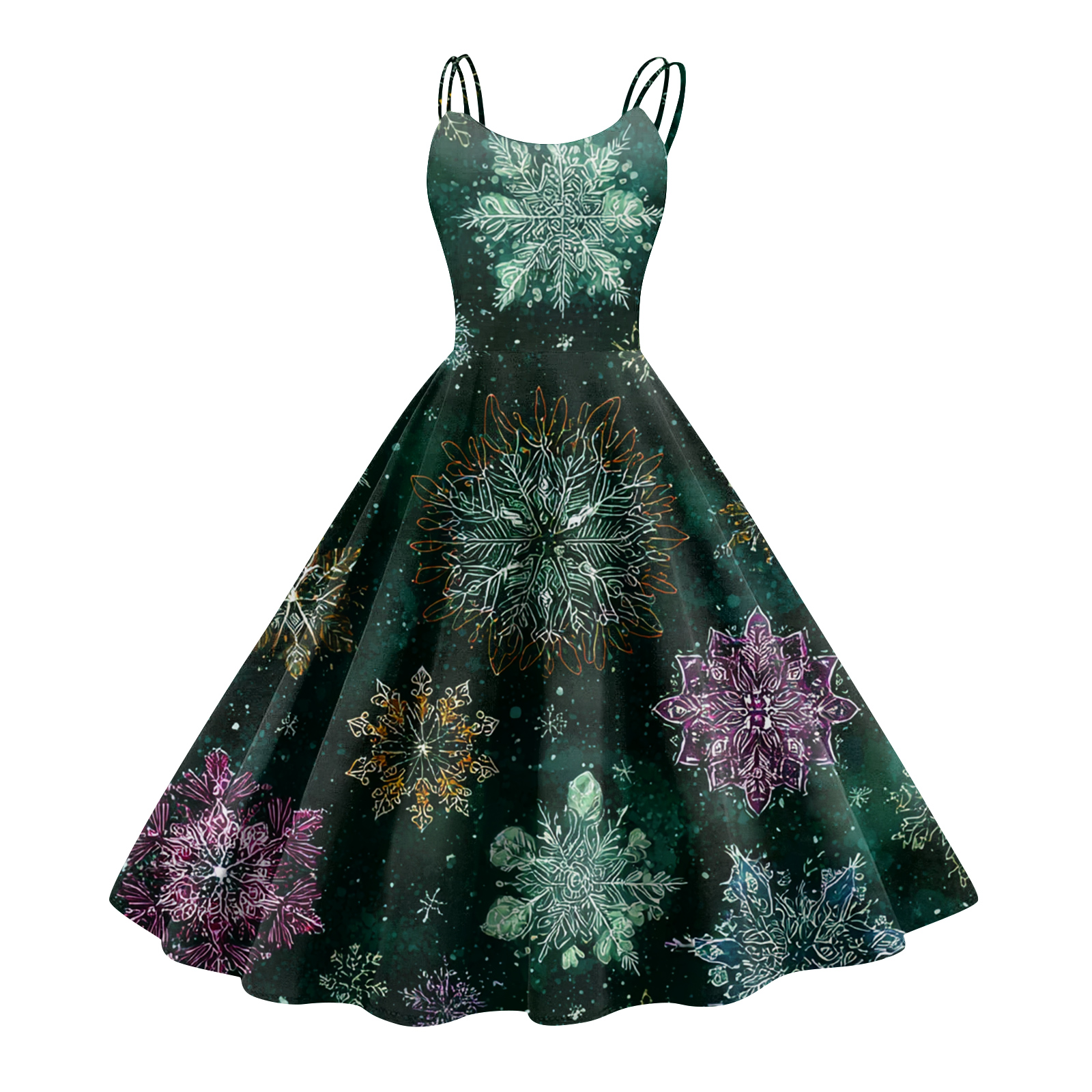 Fgvctg Christmas Dresses for Women Church Cocktail Dress 1950s Santa ...