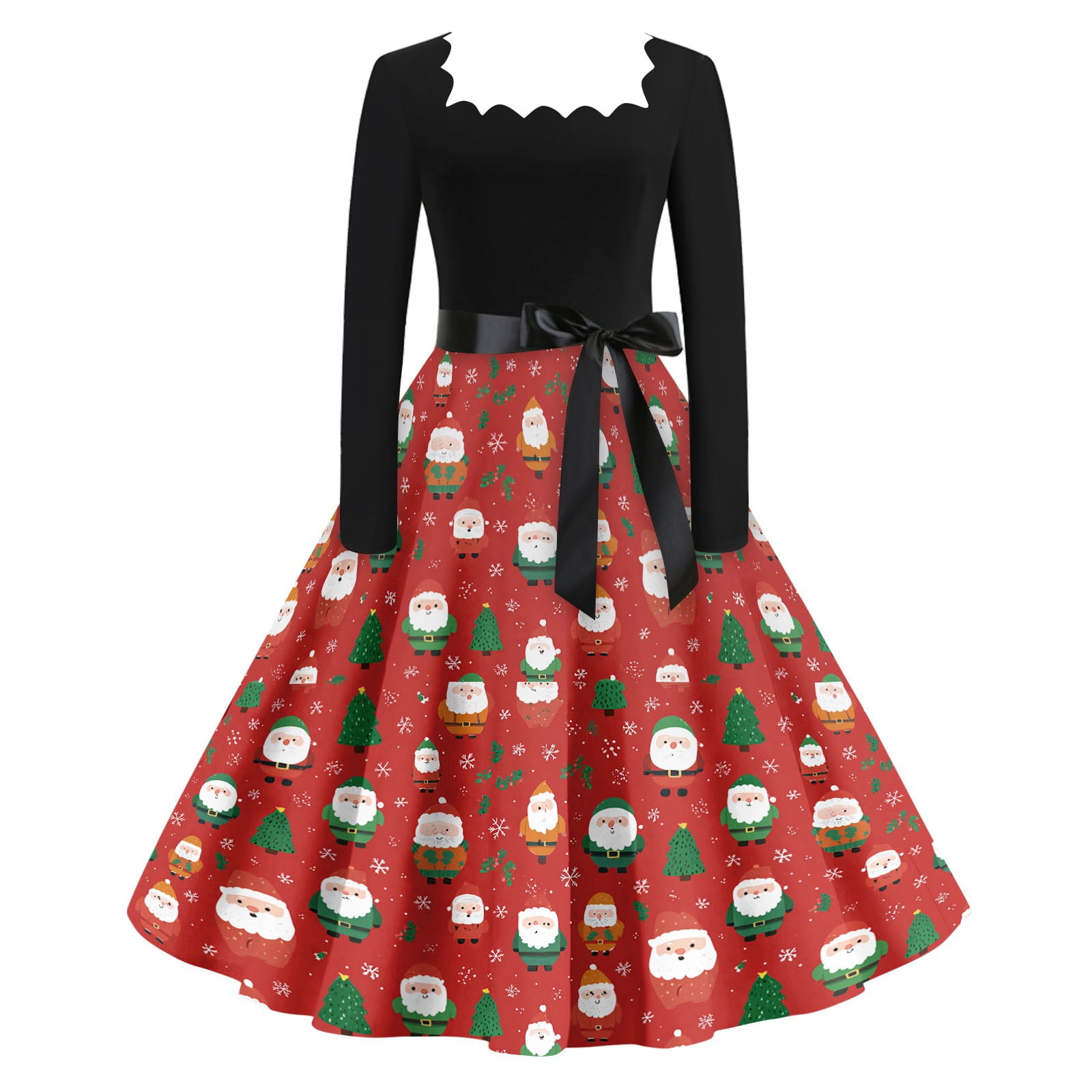 Fgvctg Christmas Fall Dresses for Women 2025 Tree Snowflake Graphic ...