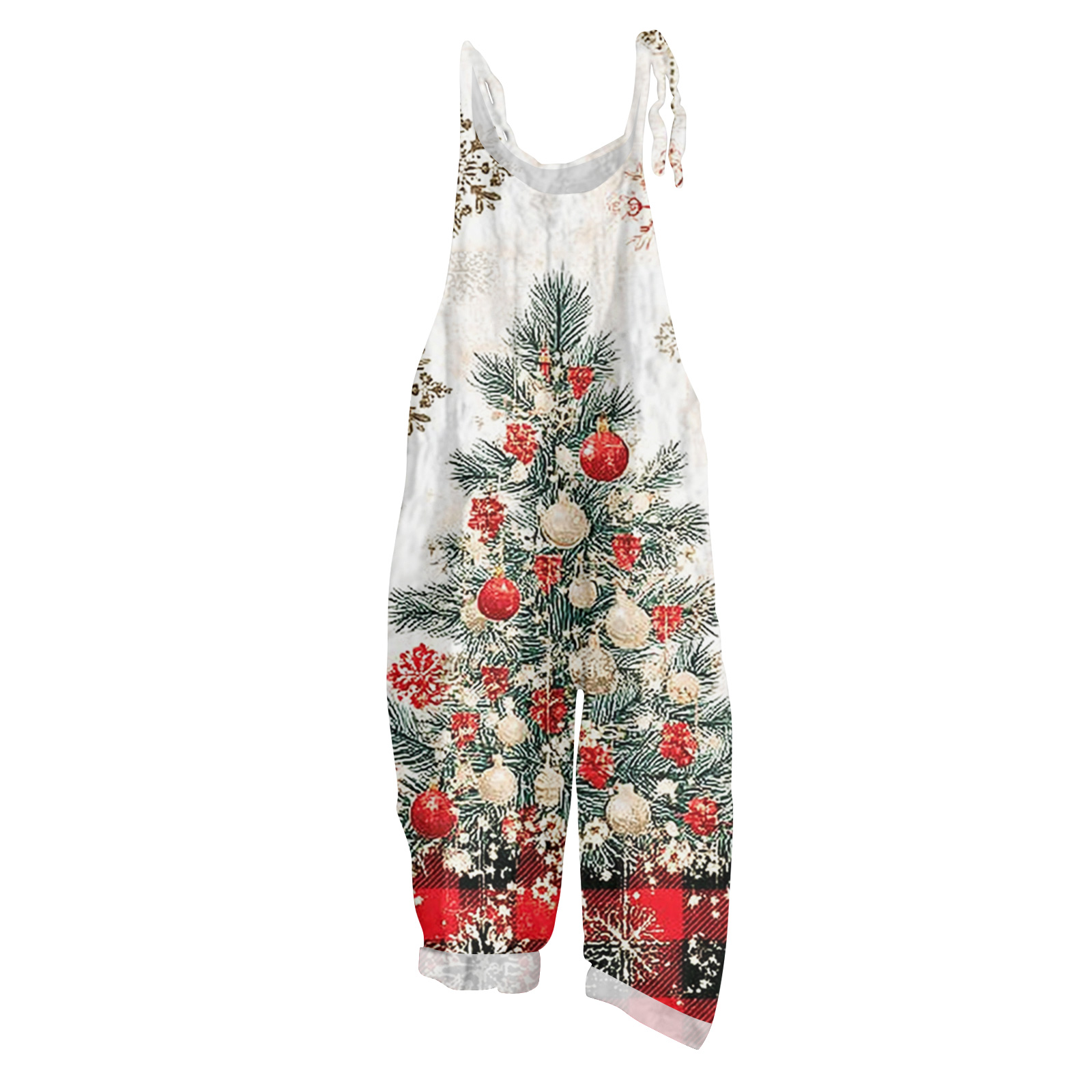 Fgvctg Christmas Jumpsuits for Women Dressy Wide Leg Cute Womens ...