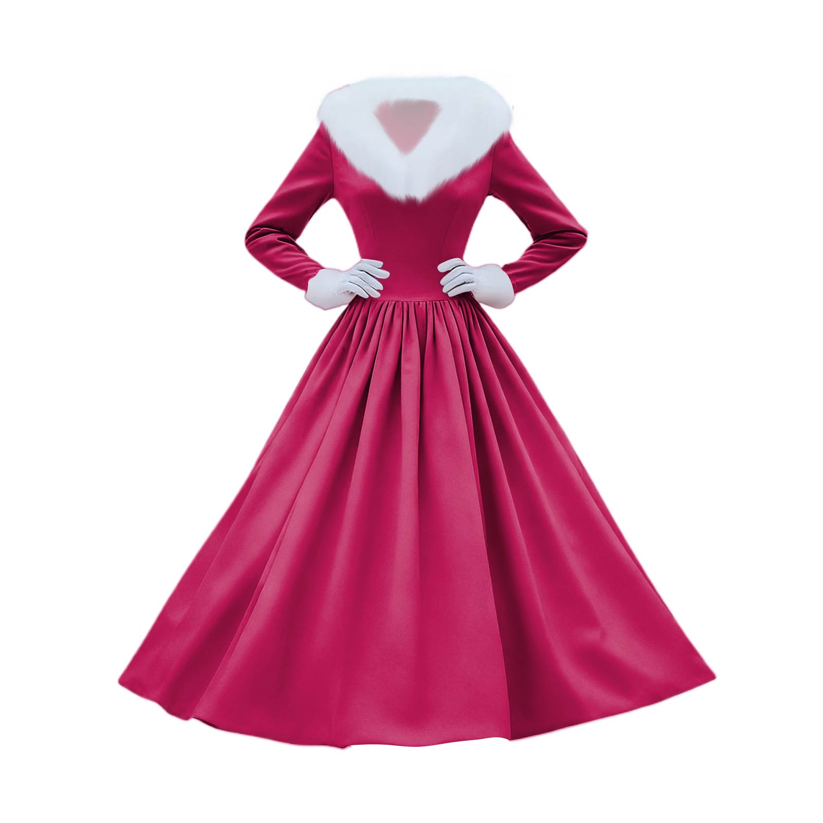 Fgvctg Christmas a Line Dresses for Women Pretty Long Sleeve Cocktail ...