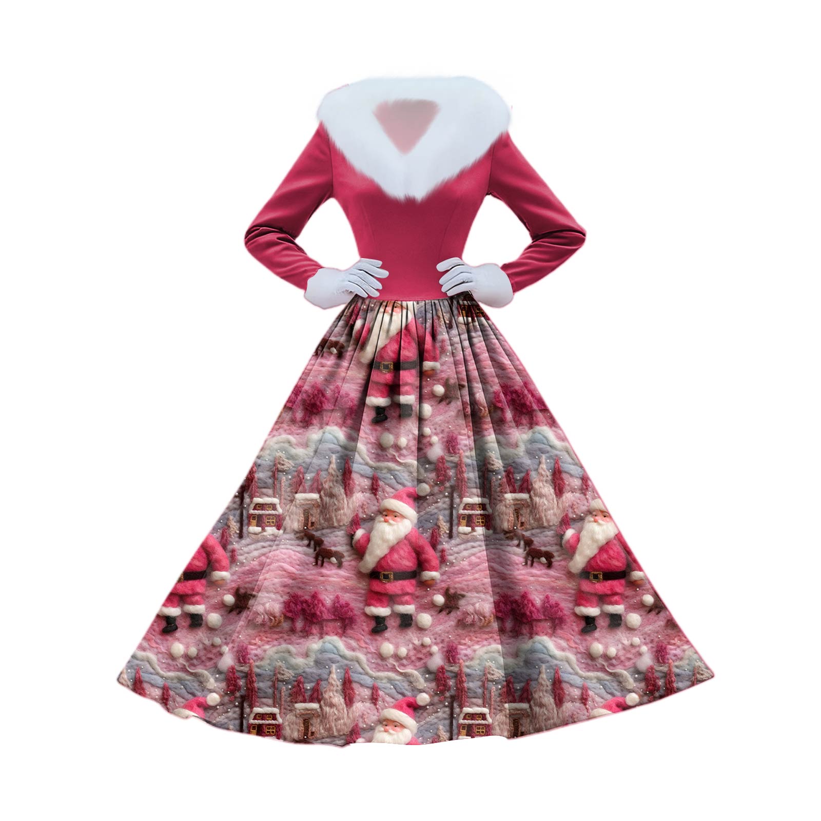 Fgvctg Christmas Party Dresses for Women Church Cocktail 1950s Dresses ...