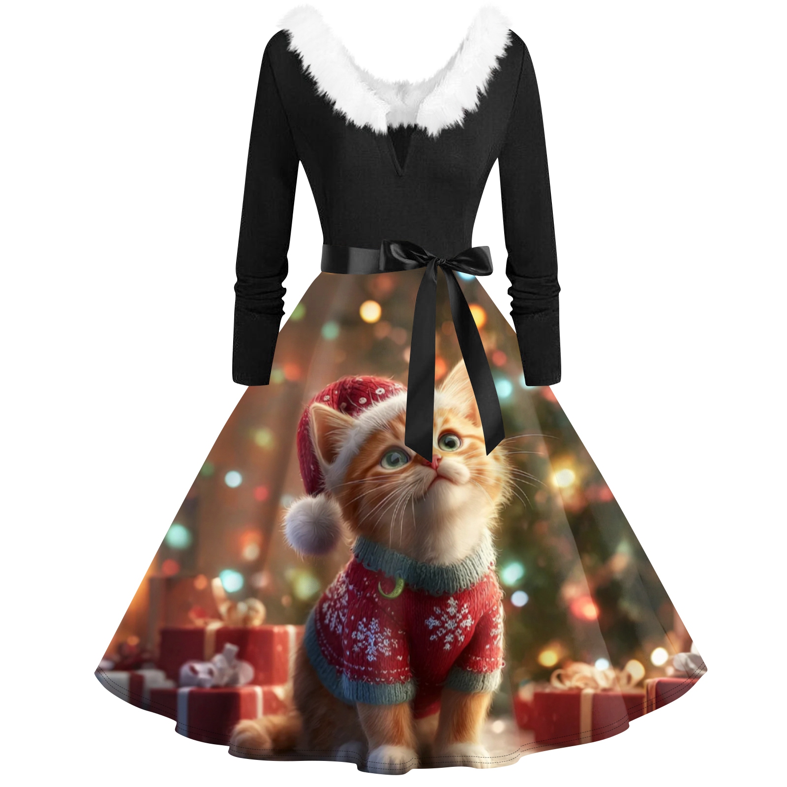 Fgvctg Christmas Party Dresses for Women Prom Cocktail Dress 1950s ...
