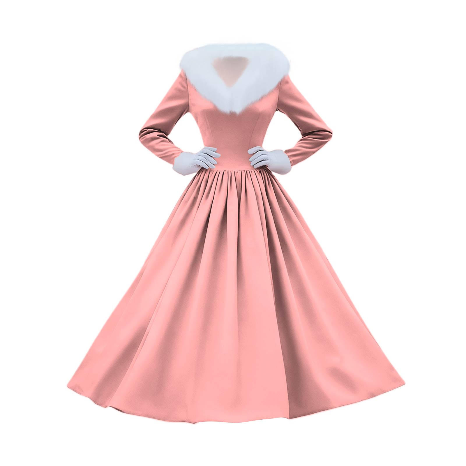 Fgvctg Christmas Wedding Guest Dresses for Women Church Cocktail 50s ...