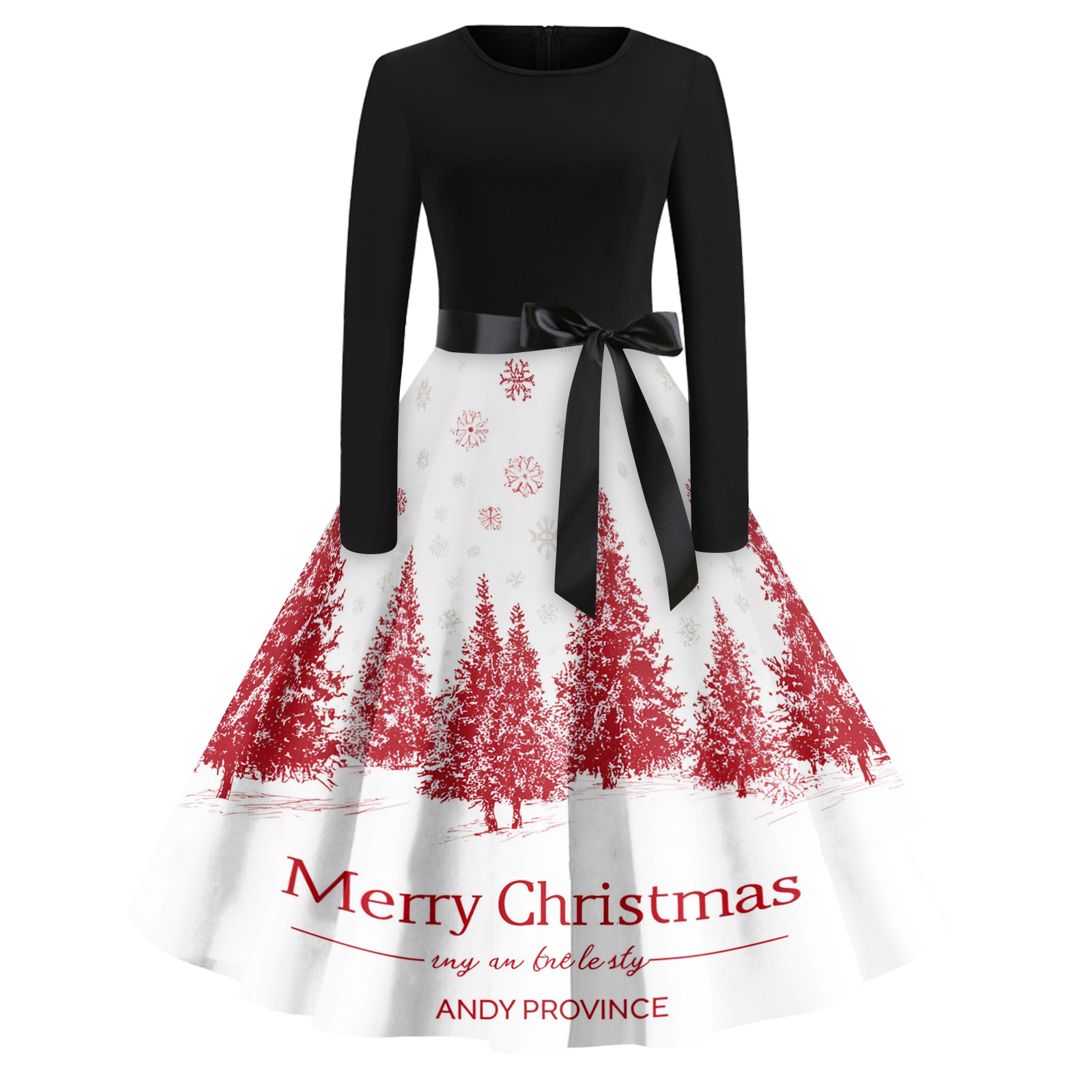 Fgvctg Christmas Womens Wedding Guest Dress Formal Church Cocktail 50s ...