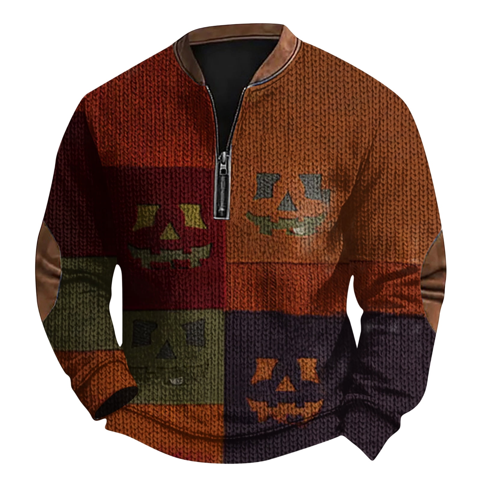 Fgvctg Halloween Costumes for Men Adult 1/4 Zip Costumes Long Sleeve ...