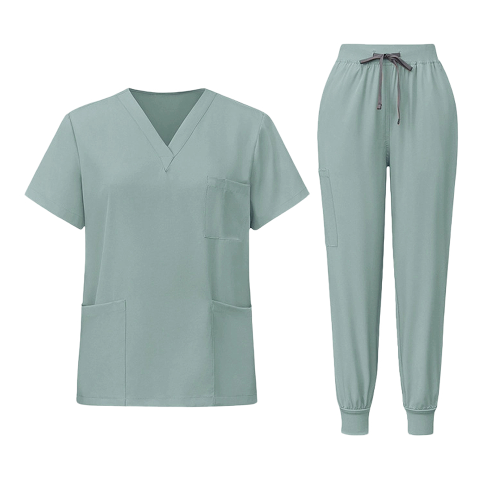 Fgvctg Scrubs for Men Plus Size Medical Uniforms Stretchy V Neck Scrub ...